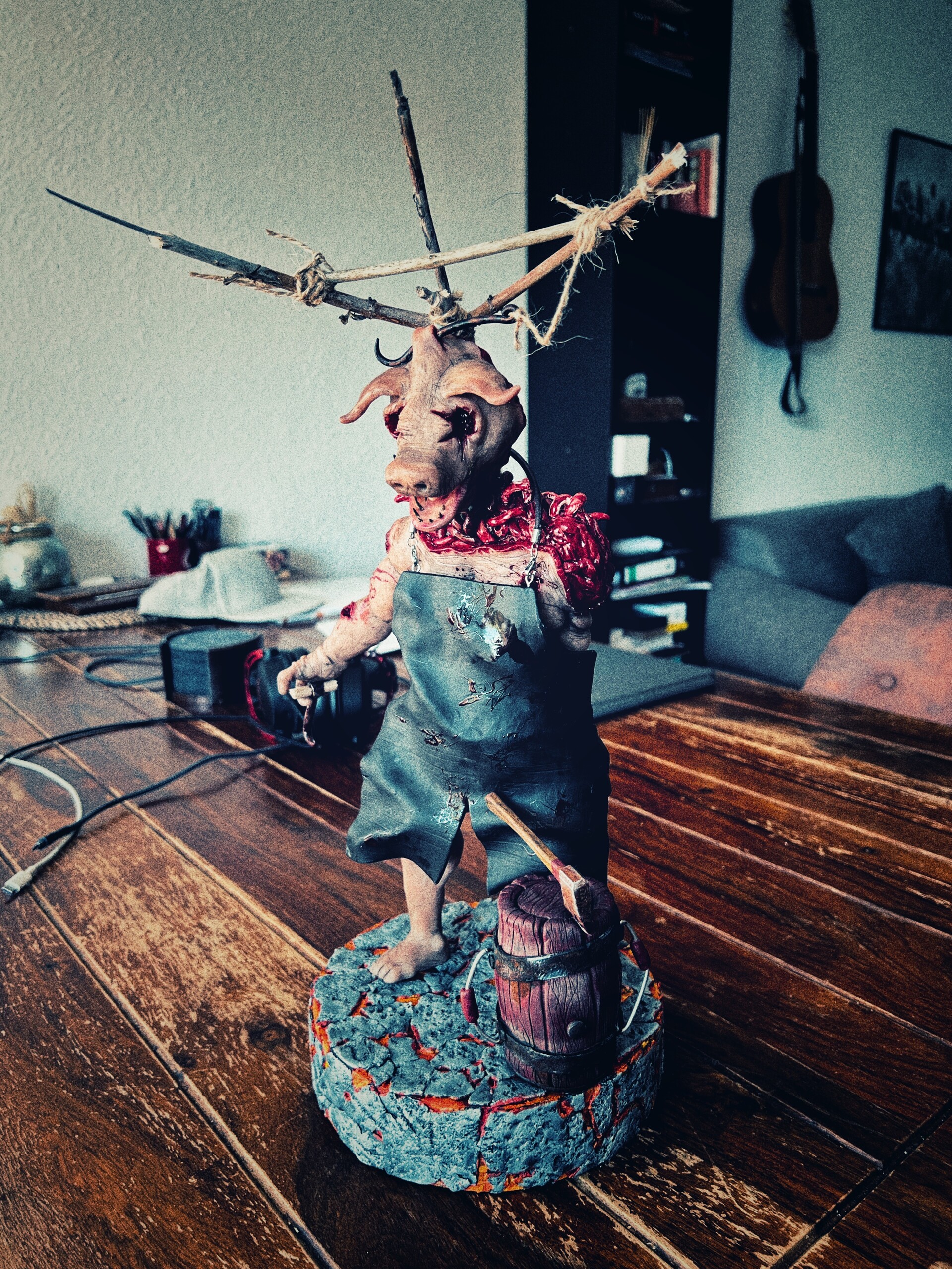 ArtStation - Butcher from Hunt:Showdown (100% handmade with Clay and ...