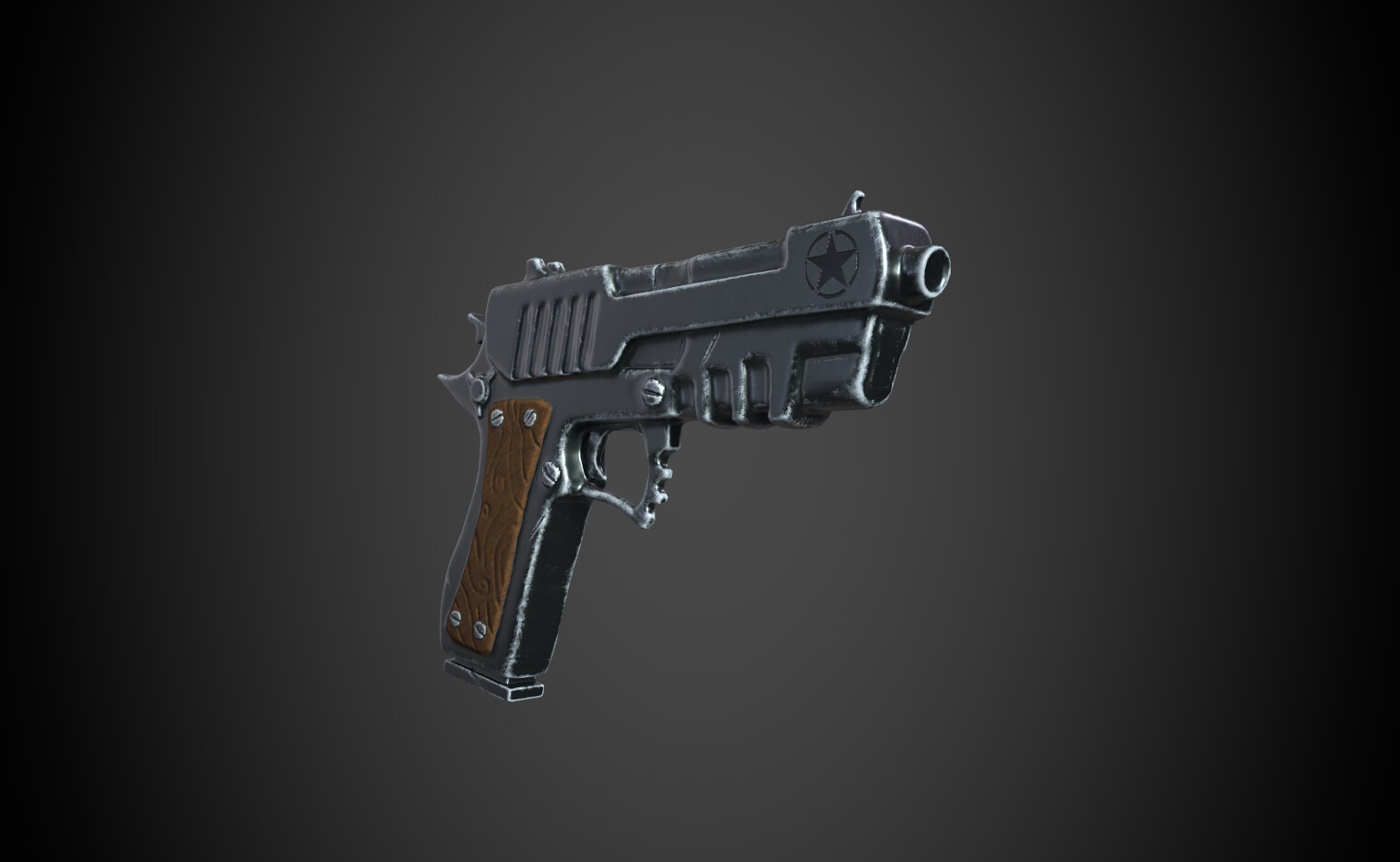 ArtStation - Stylized Pistol