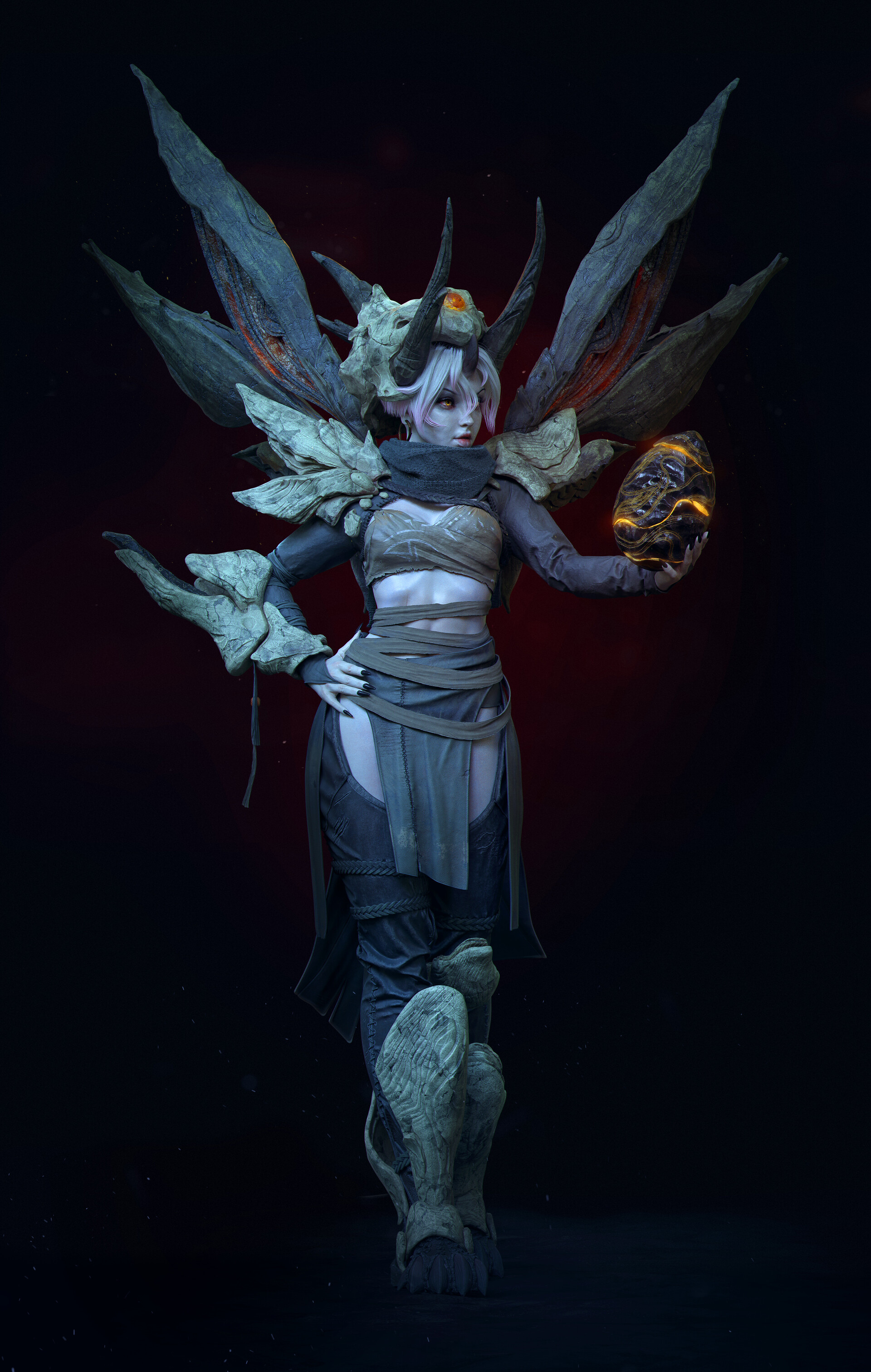 ArtStation - Silver Dragon | Dragon's Rise: The Forgotten Realms challenge