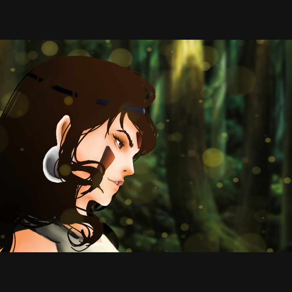 ArtStation - Princess Mononoke