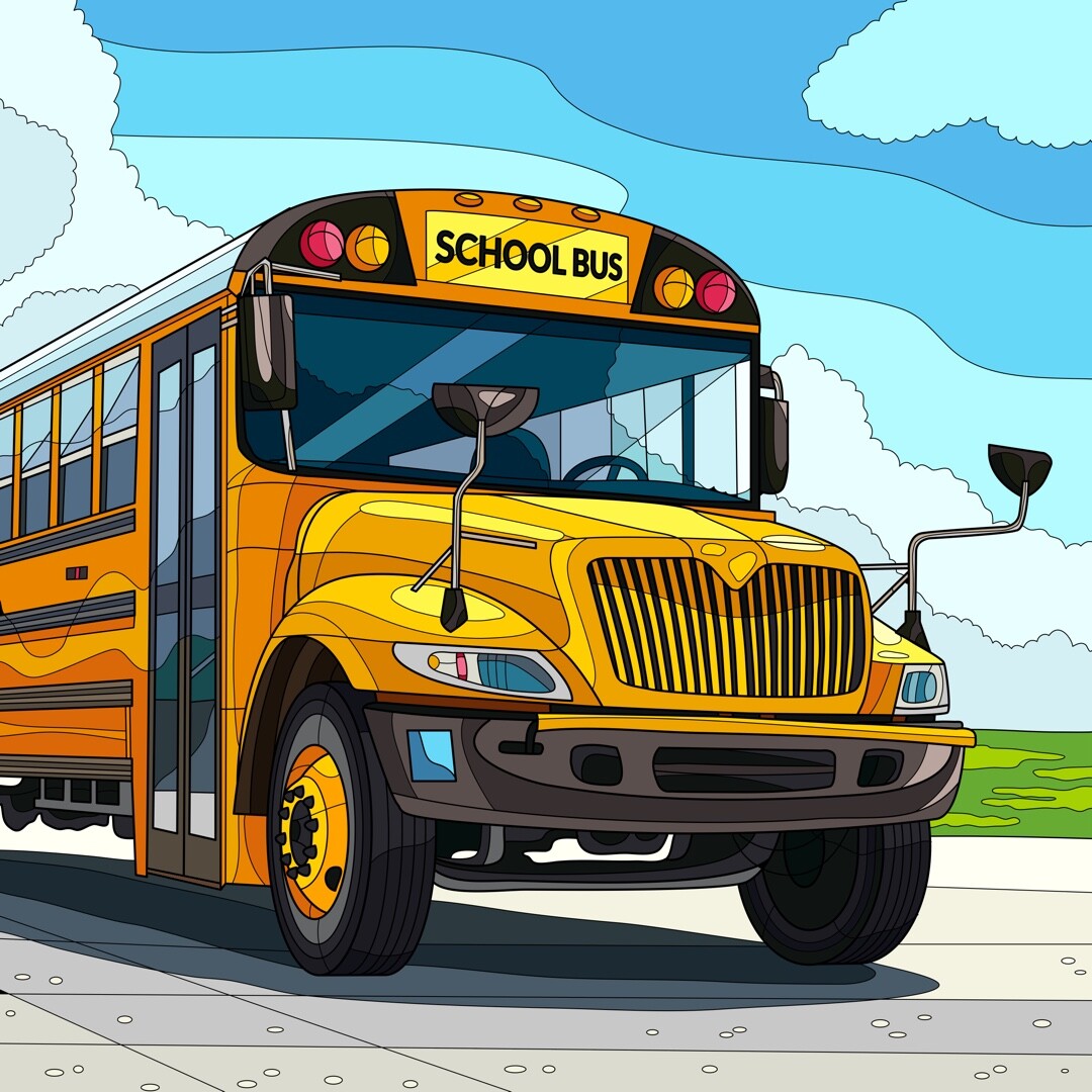 ArtStation - School Bus