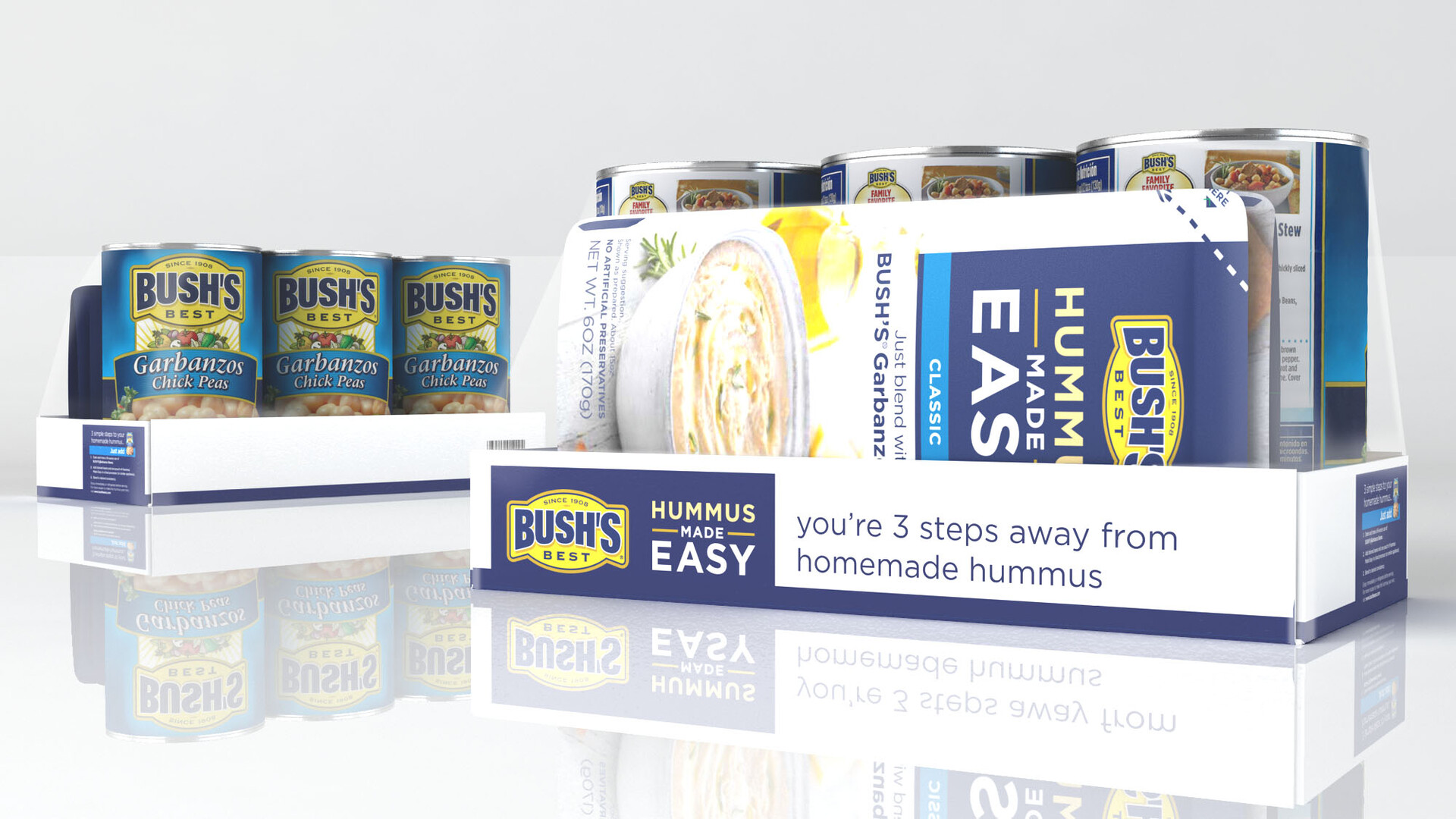 ArtStation - Packaging Concept - Bush's Garbonzo Beans Hummus Pack