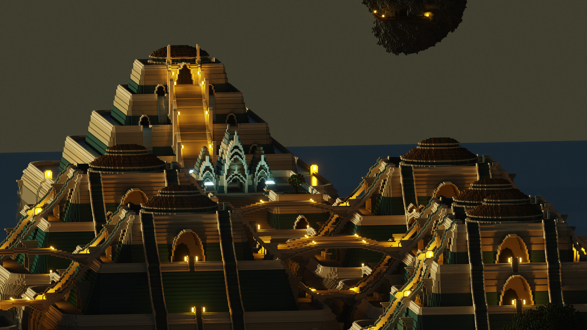 ArtStation - Vivec City Voxel Art