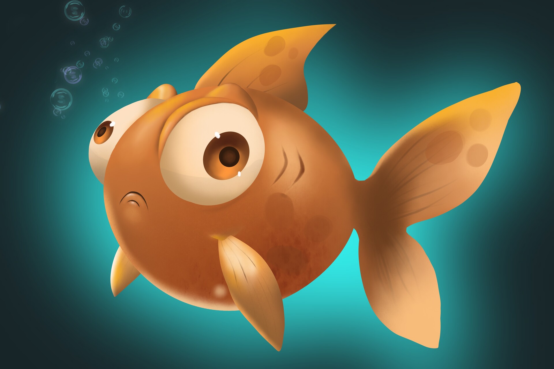 ArtStation - Gold fish