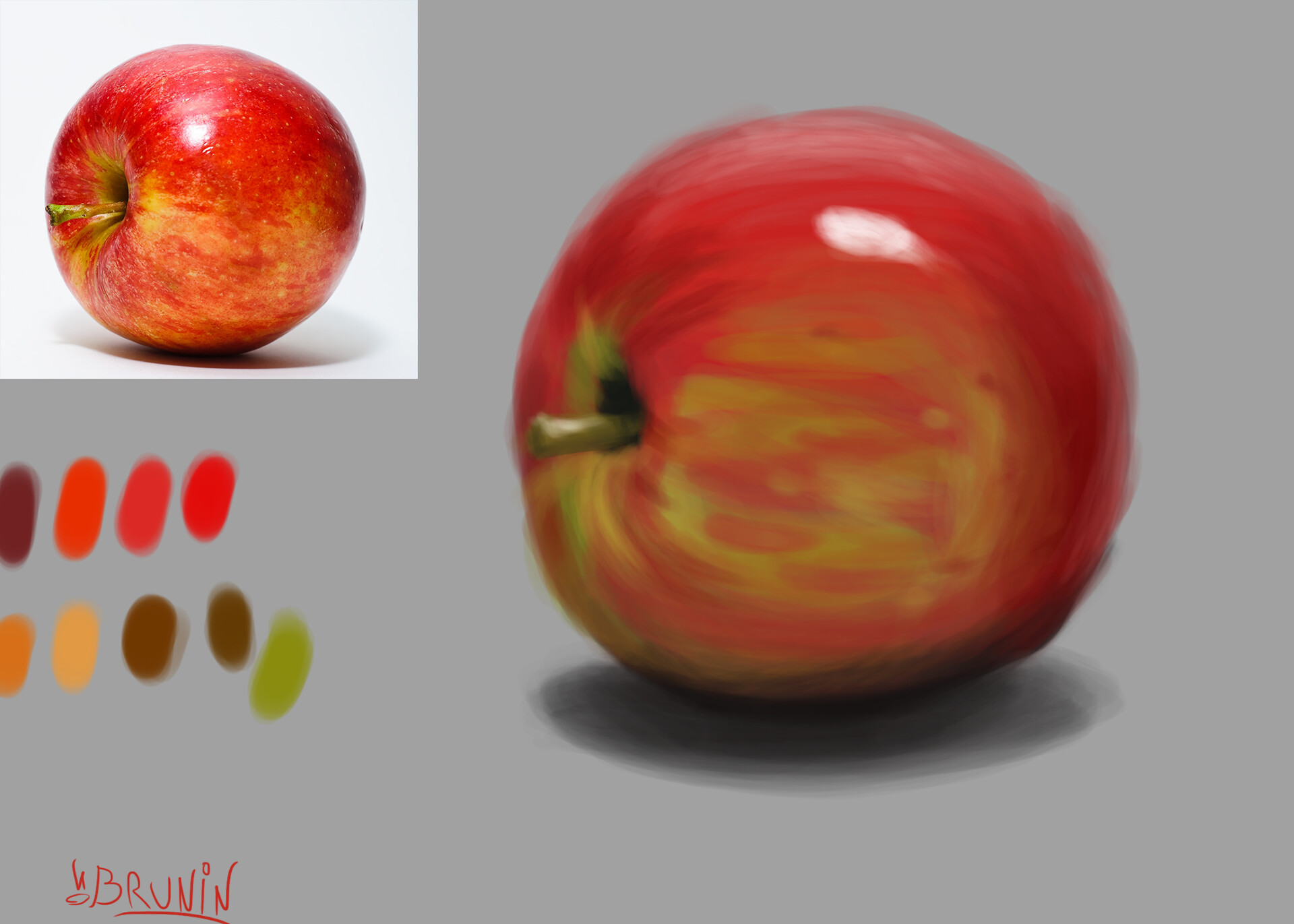 ArtStation - Apple Digital Painting (2019)