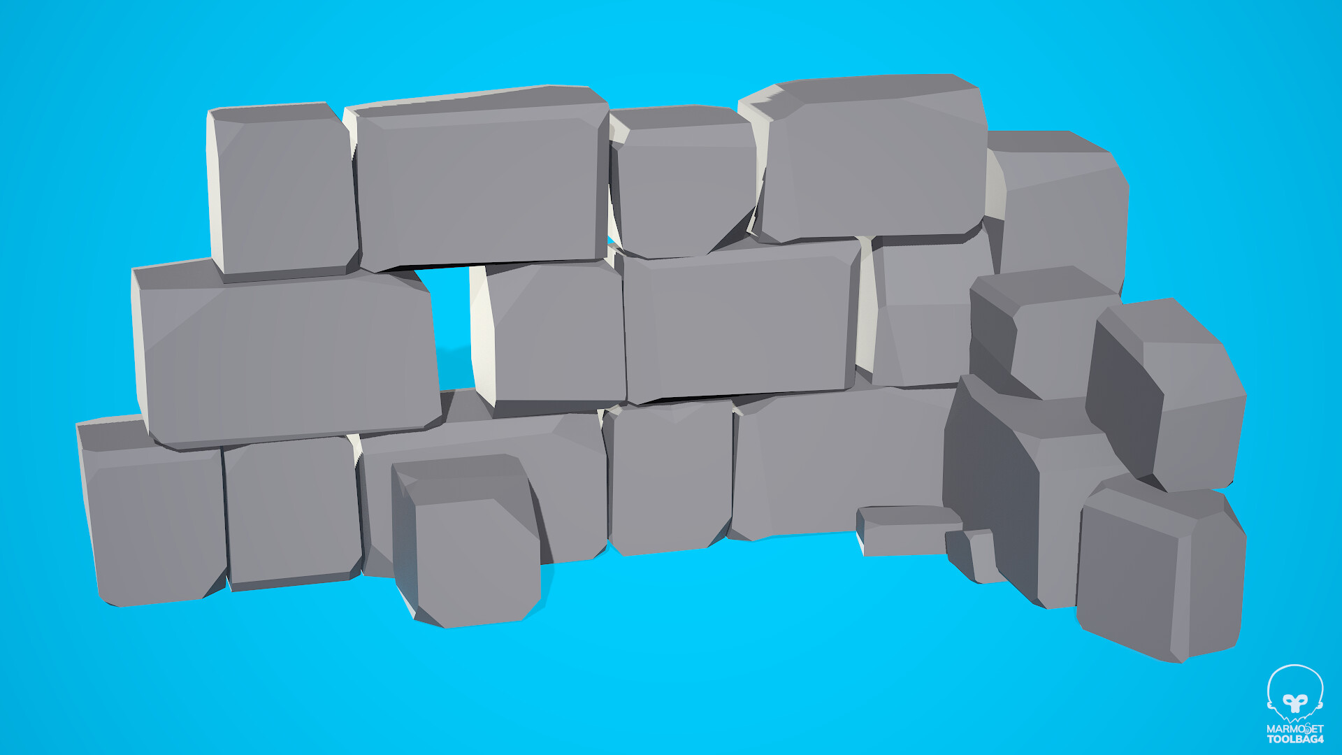ArtStation - Low Poly Bricks Modeling