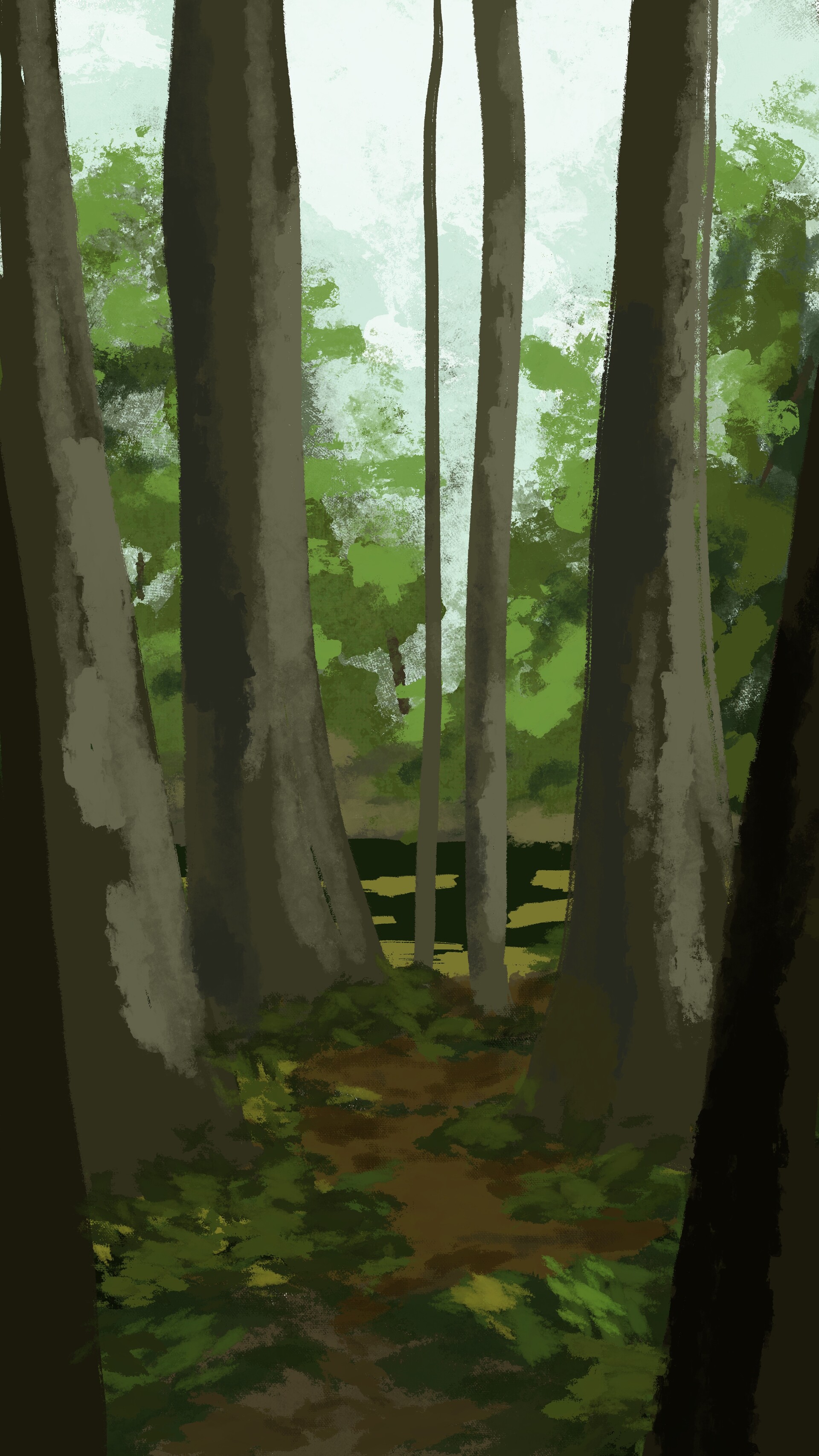 ArtStation - Forest Studies - 15 mins