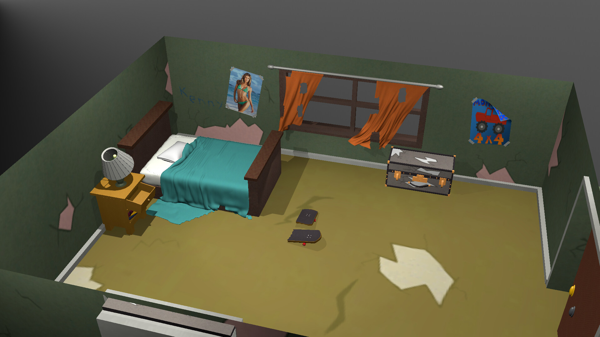 ArtStation - South Park's Kenny's Room 3D Modeling (2019)