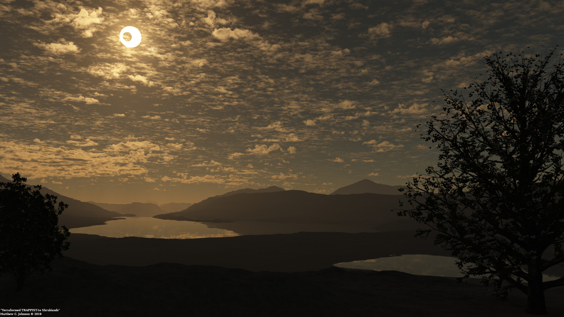 ArtStation - Terraformed TRAPPIST-1e Shrublands