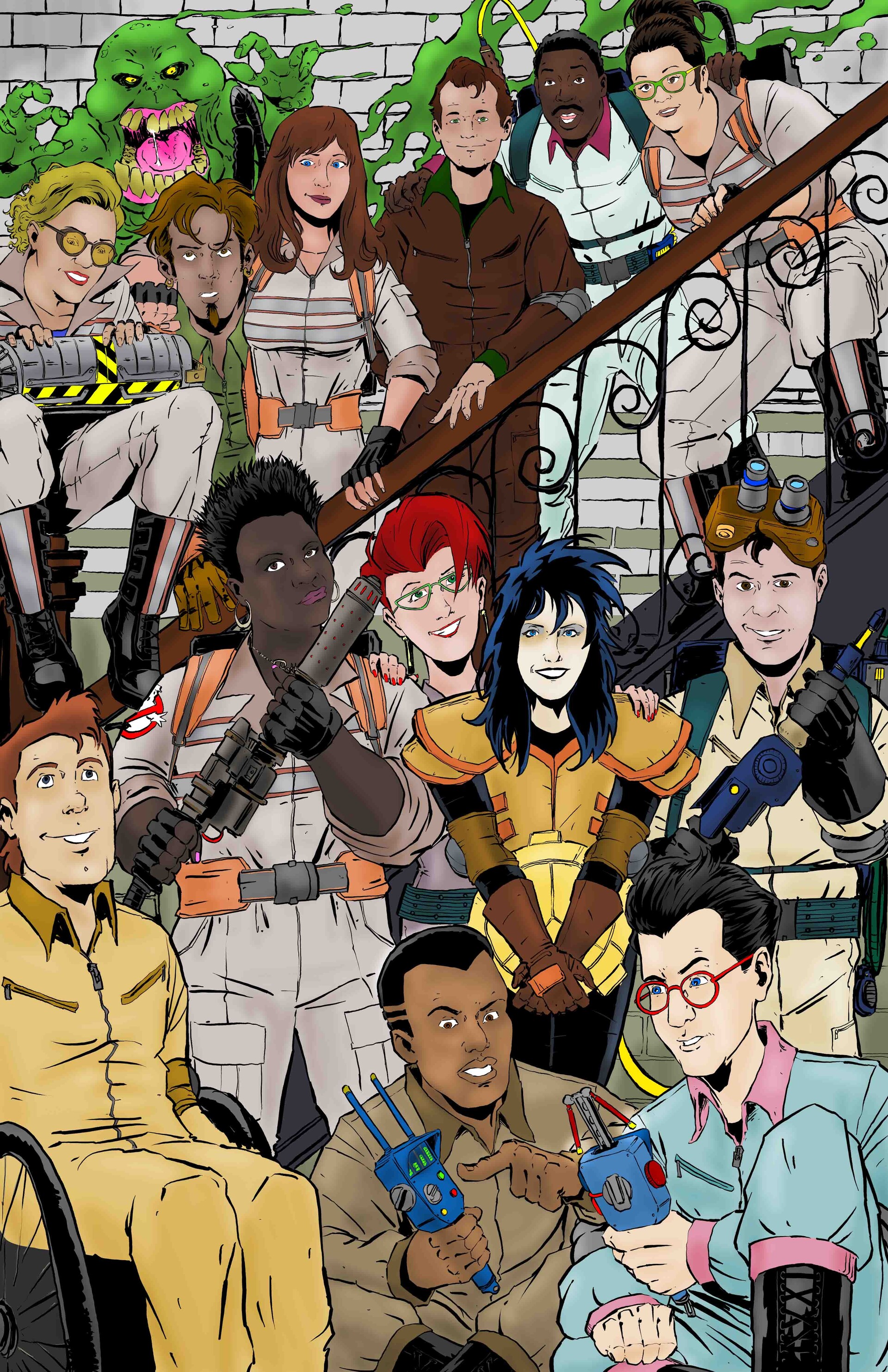 ArtStation - Ghostbusters group photo