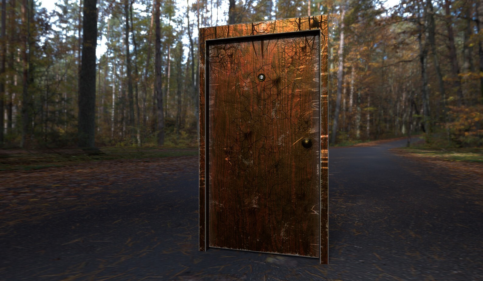 ArtStation - Horror Door Model