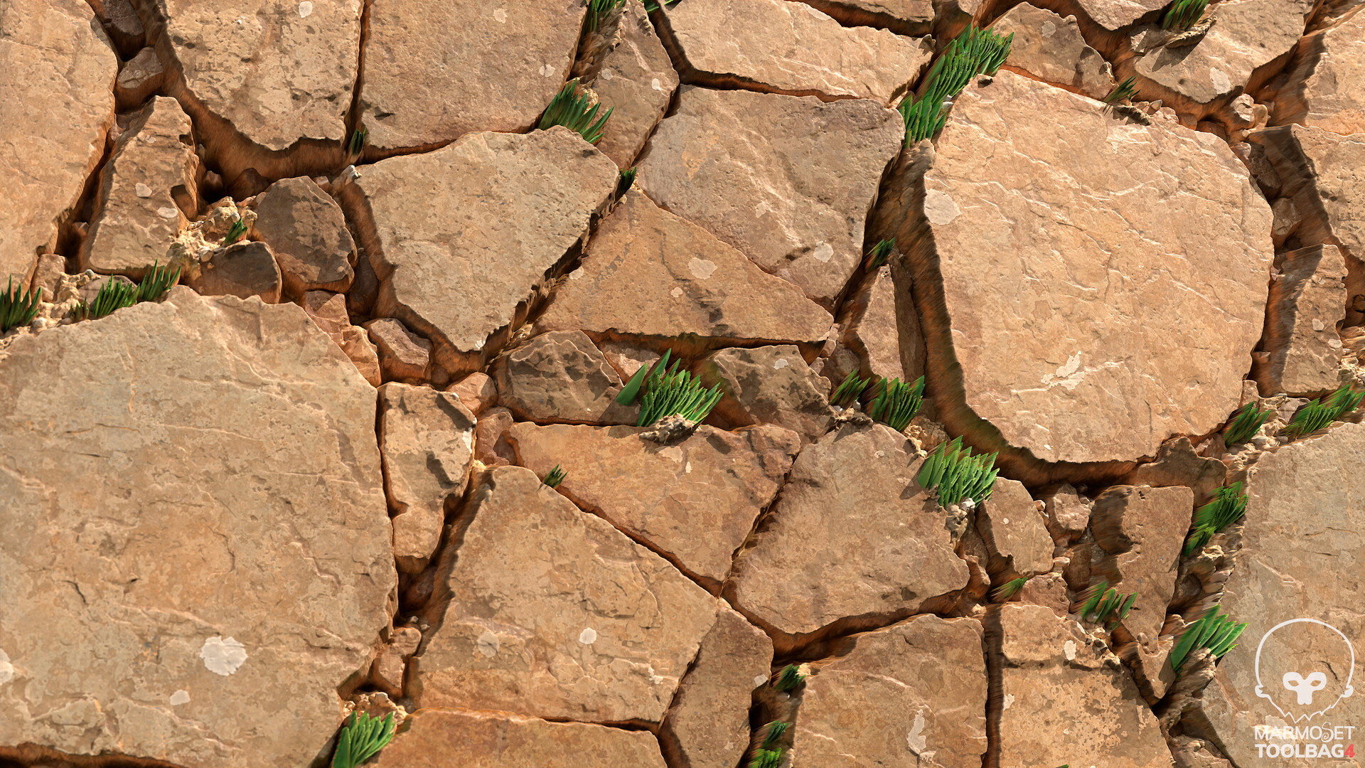 Hongwei Li - Programmatic semi-realistic stone wall