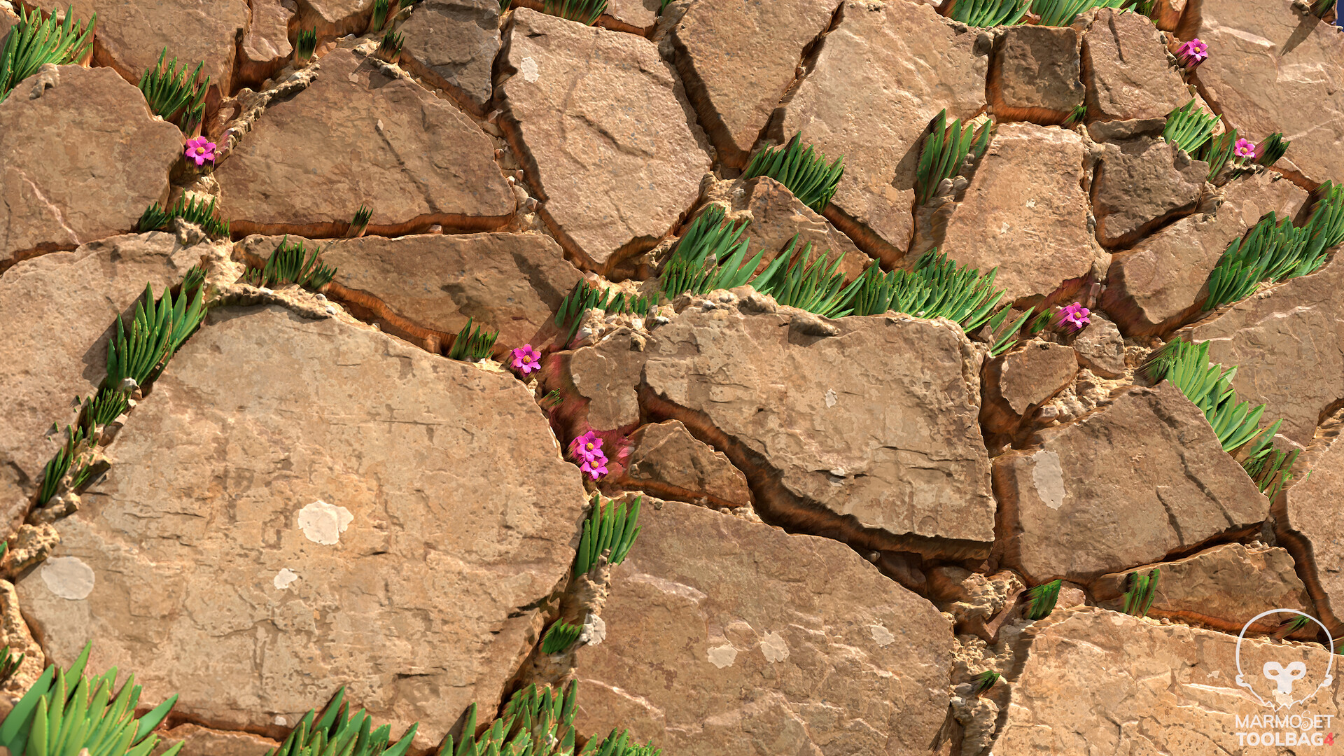 Hongwei Li - Programmatic semi-realistic stone wall