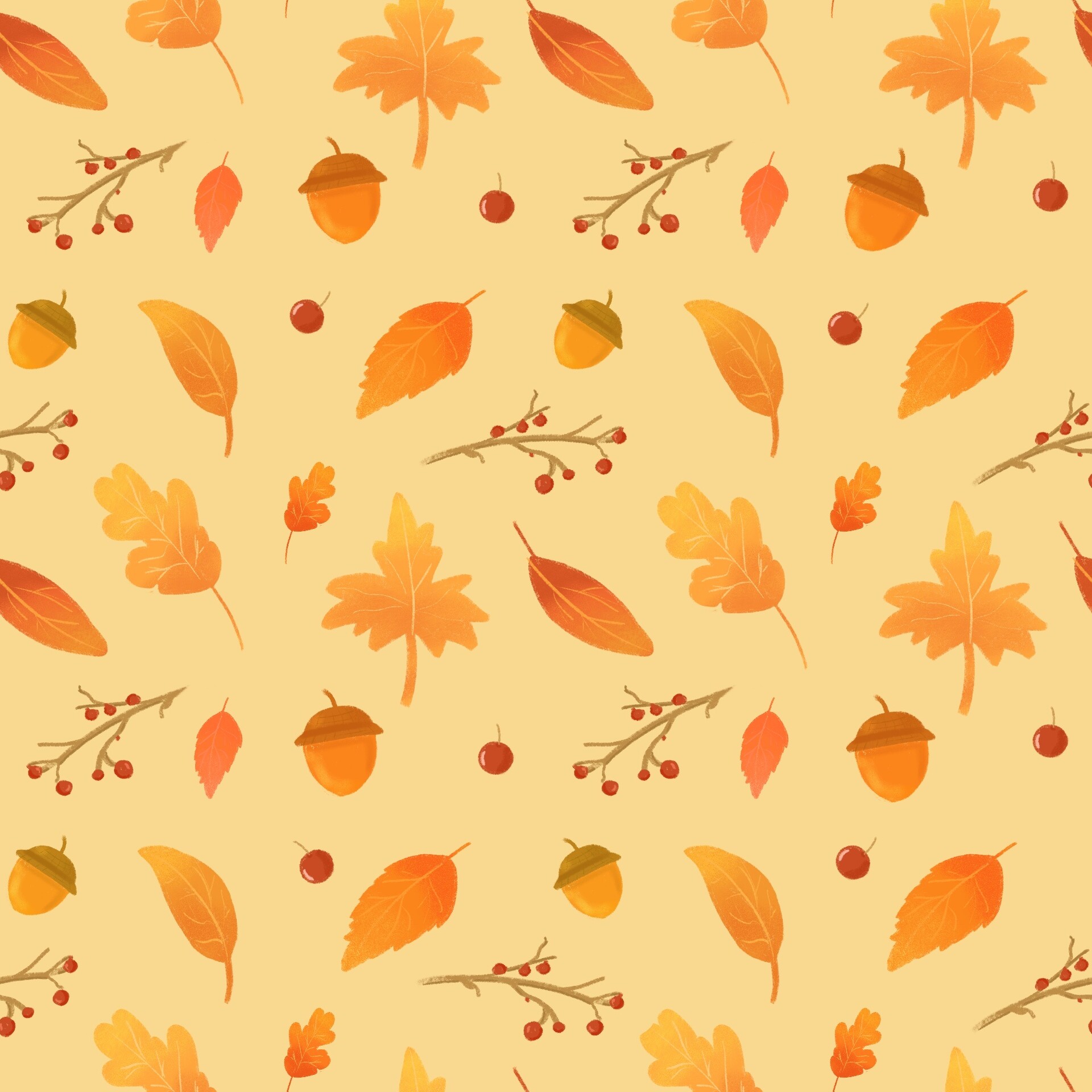 ArtStation - Autumn pattern