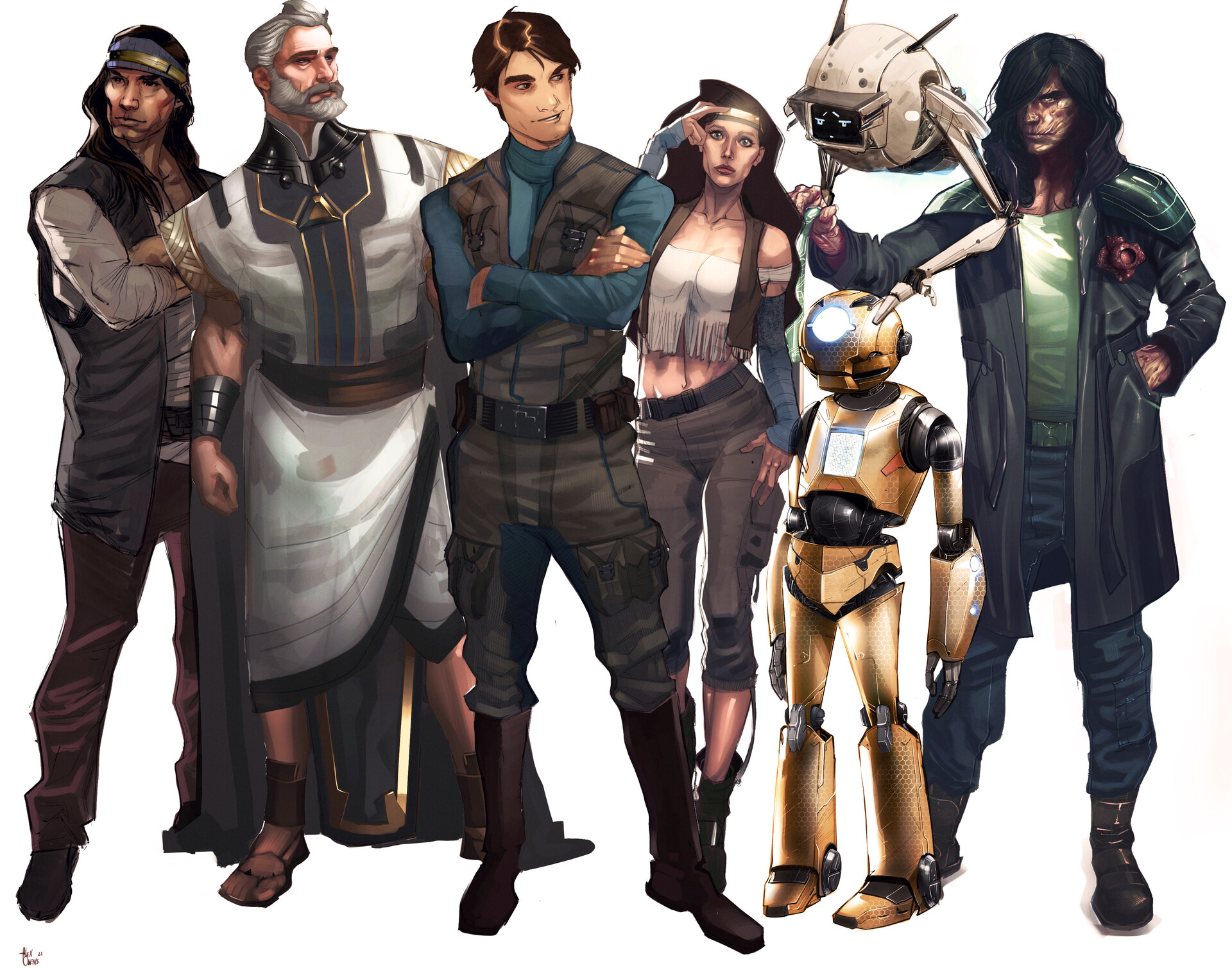 ArtStation - character design collage