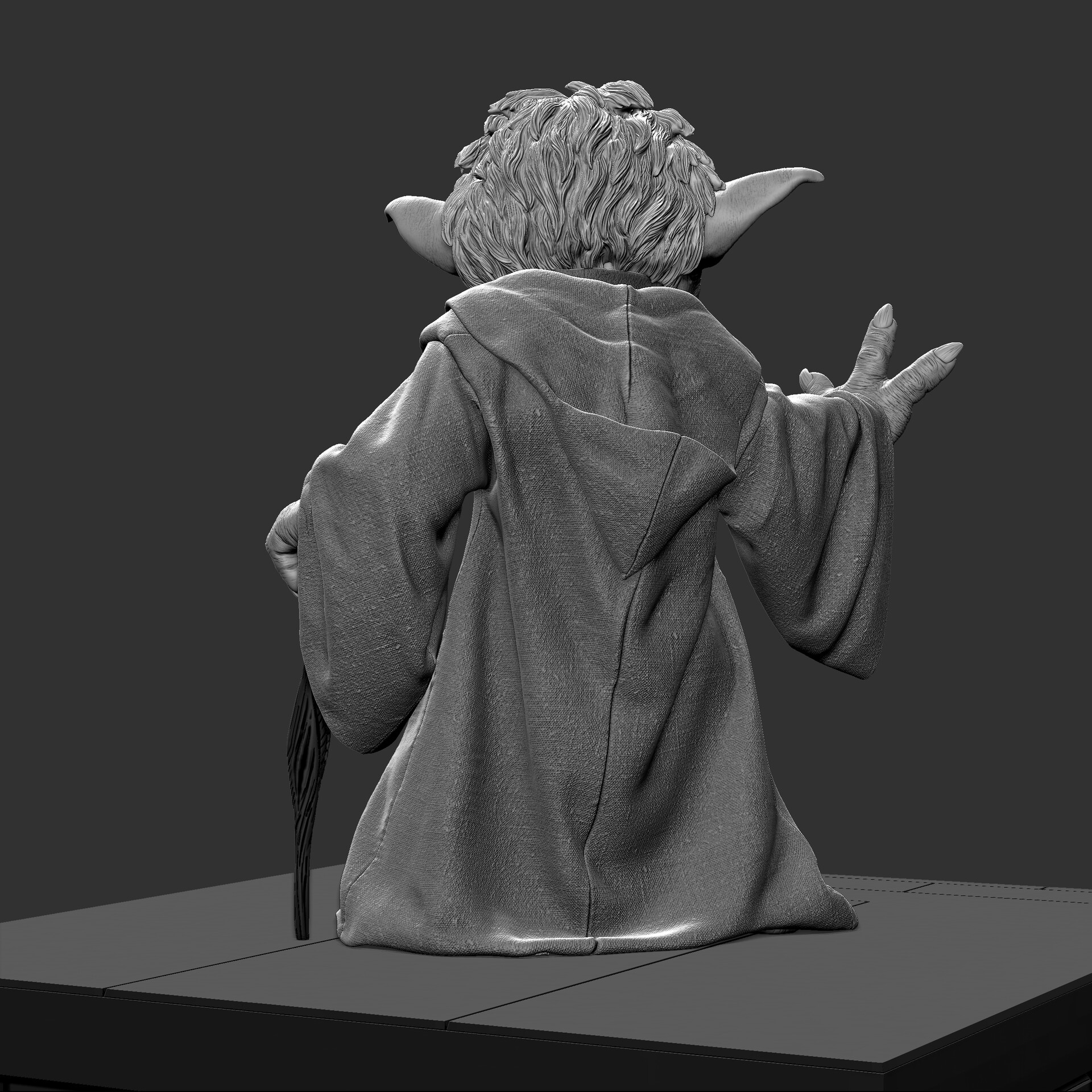 Danko artstation - Master Yoda statue