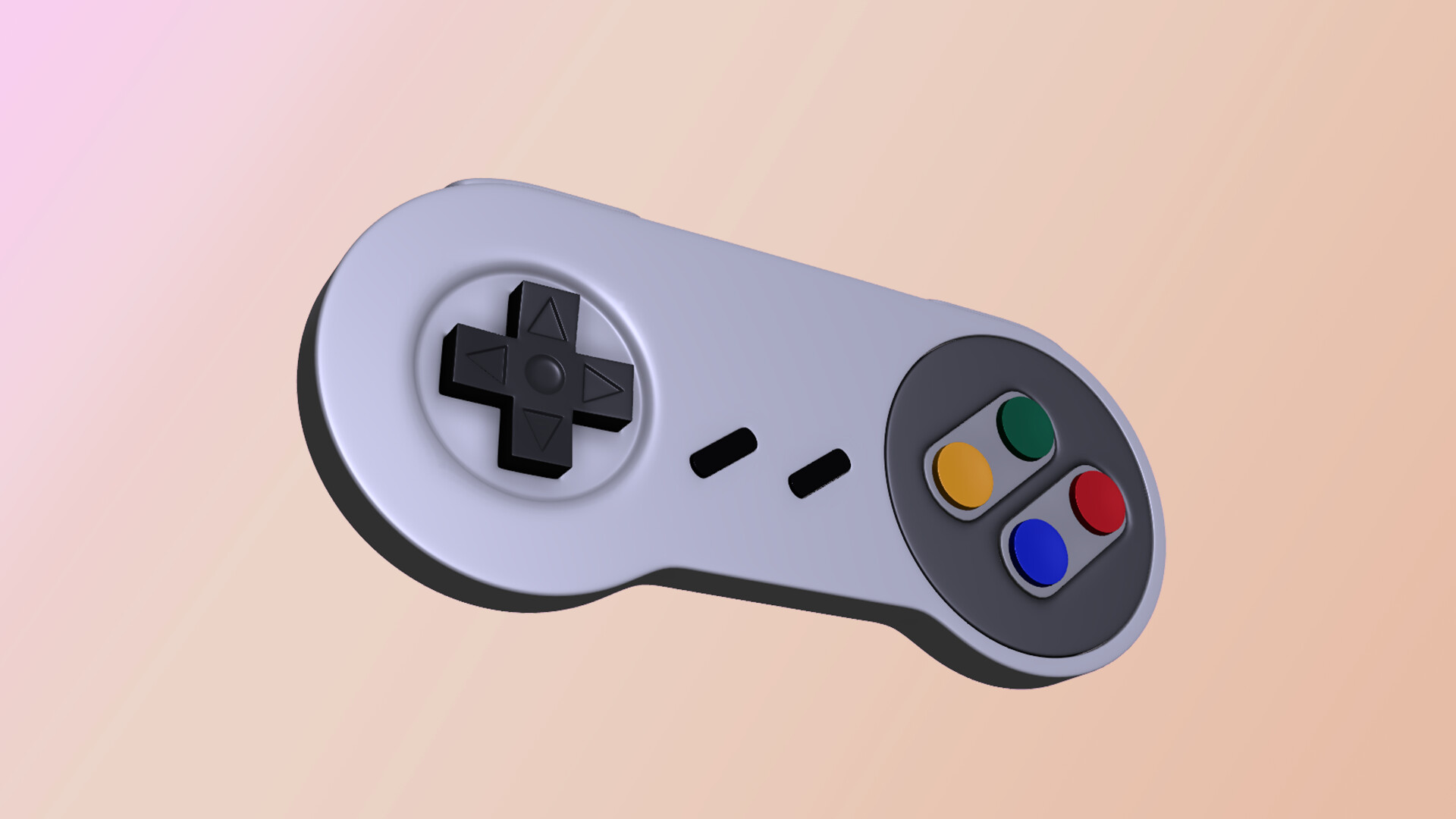 ArtStation - 3d modelling- SNES remote