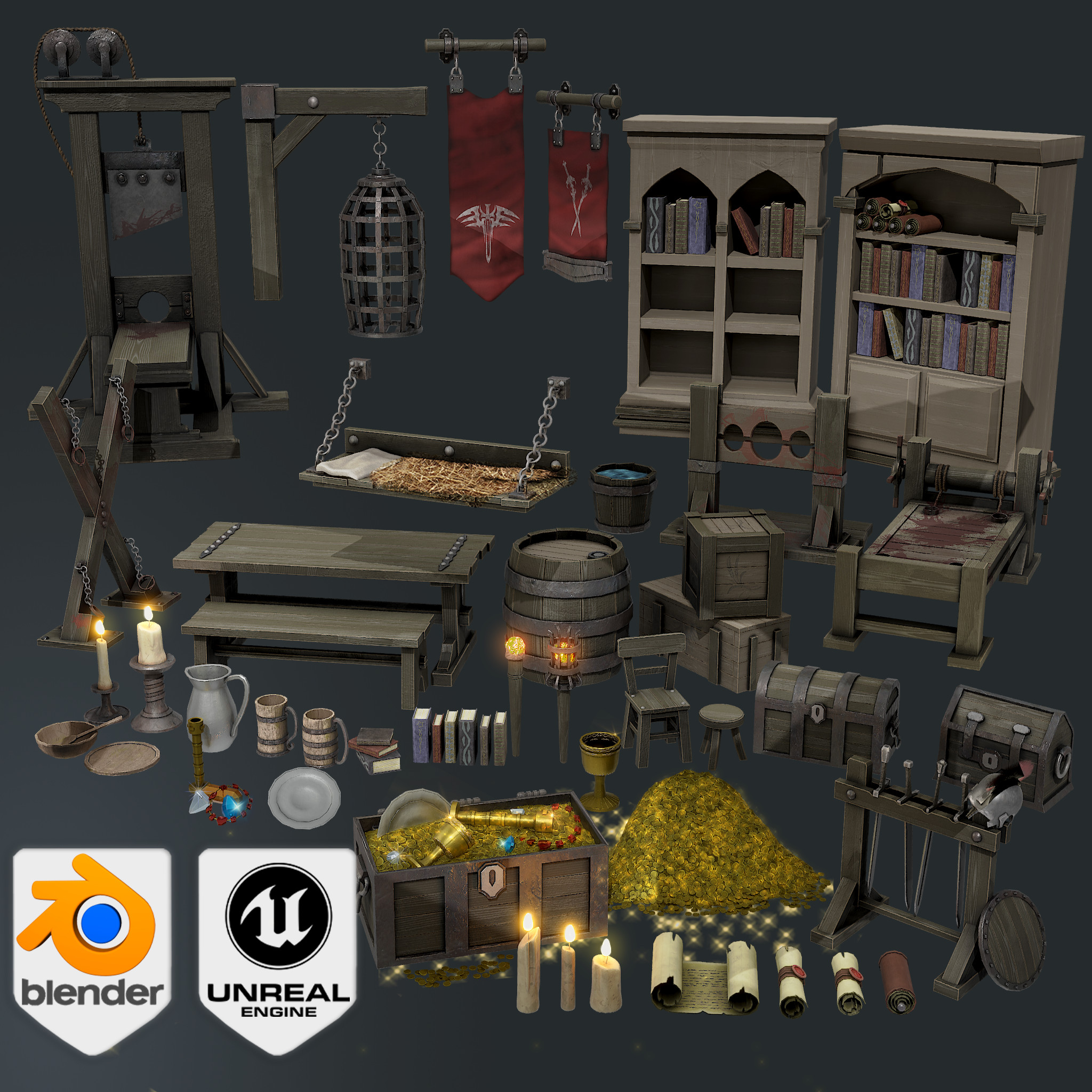 3D Tudor - Blender to Unreal Engine Become a Prop Artist