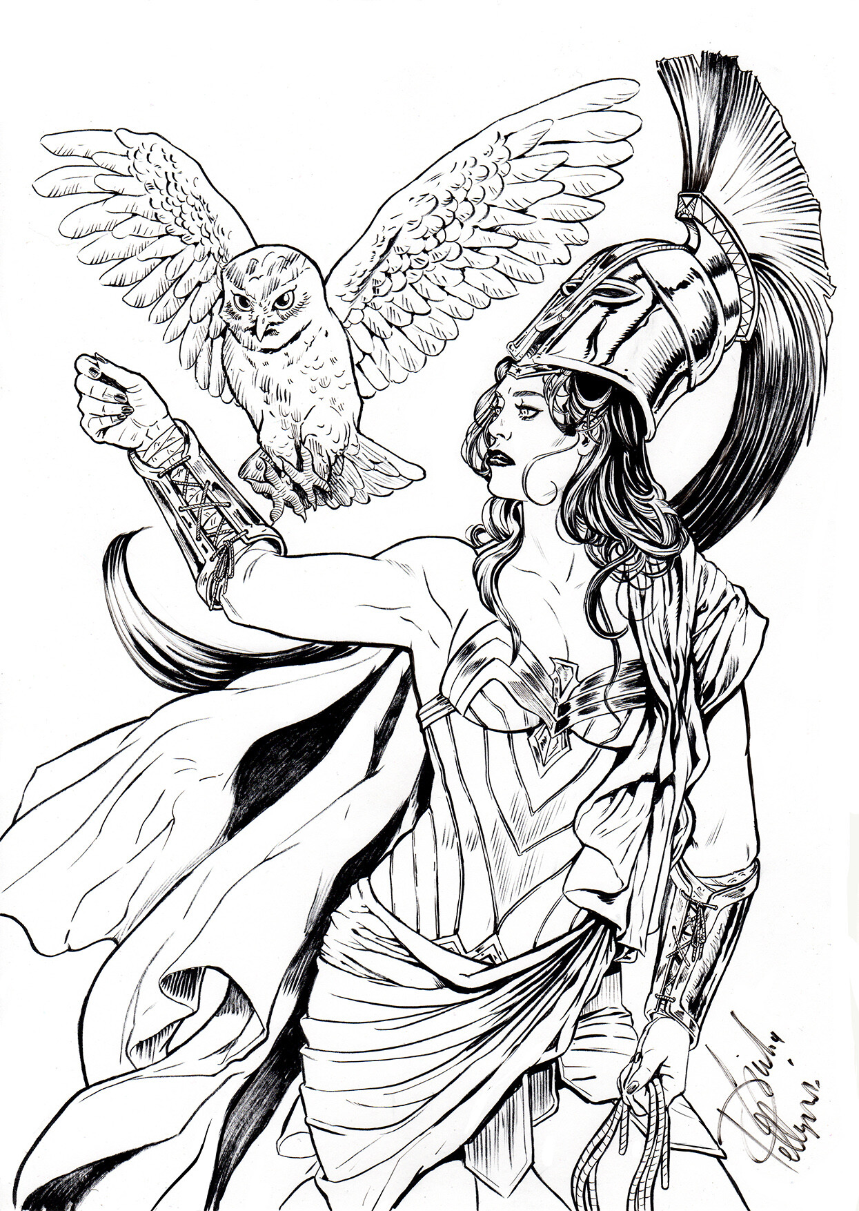 ArtStation - Homage - Wonder woman as Athena