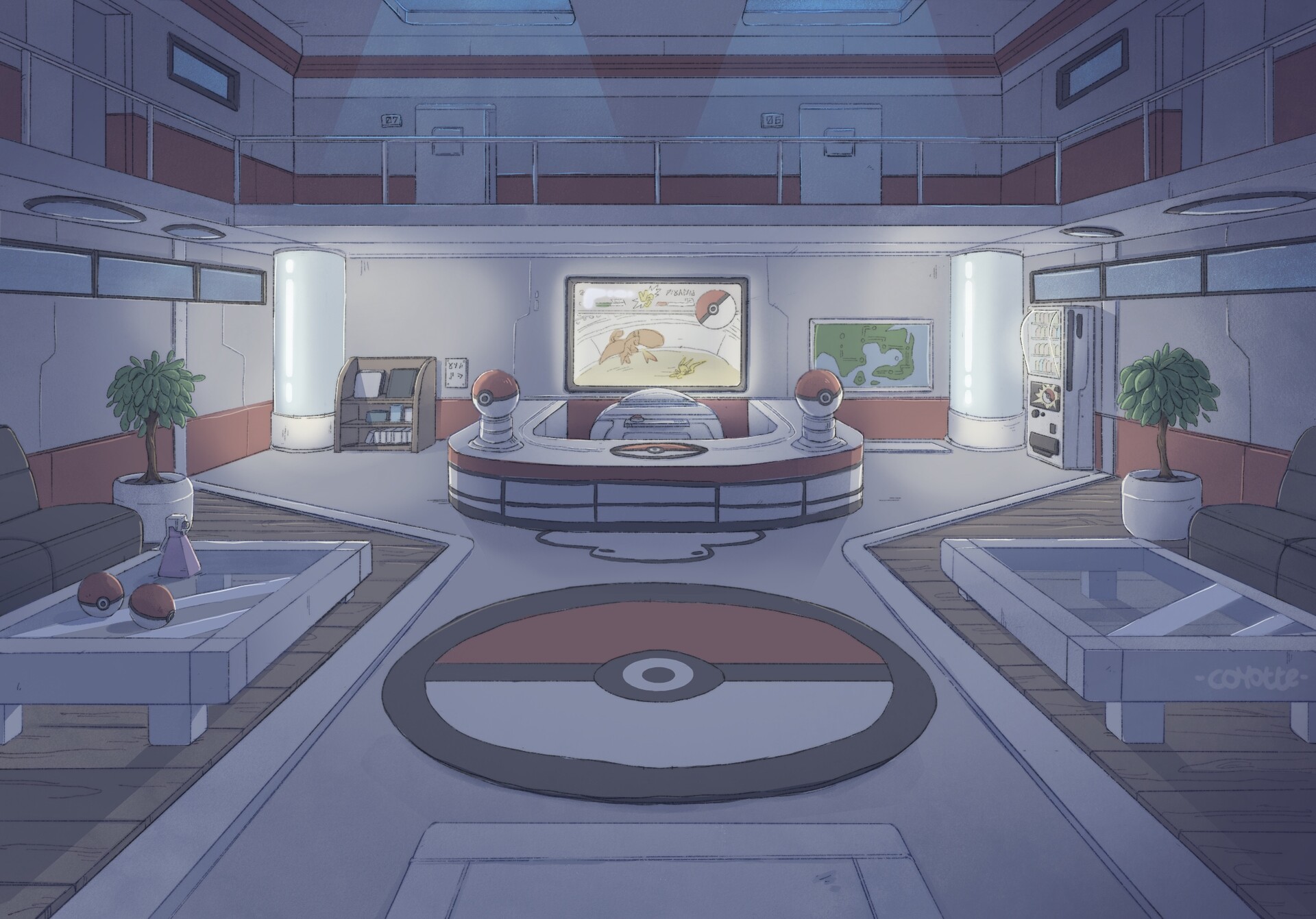 Pokemon Center Anime Inside