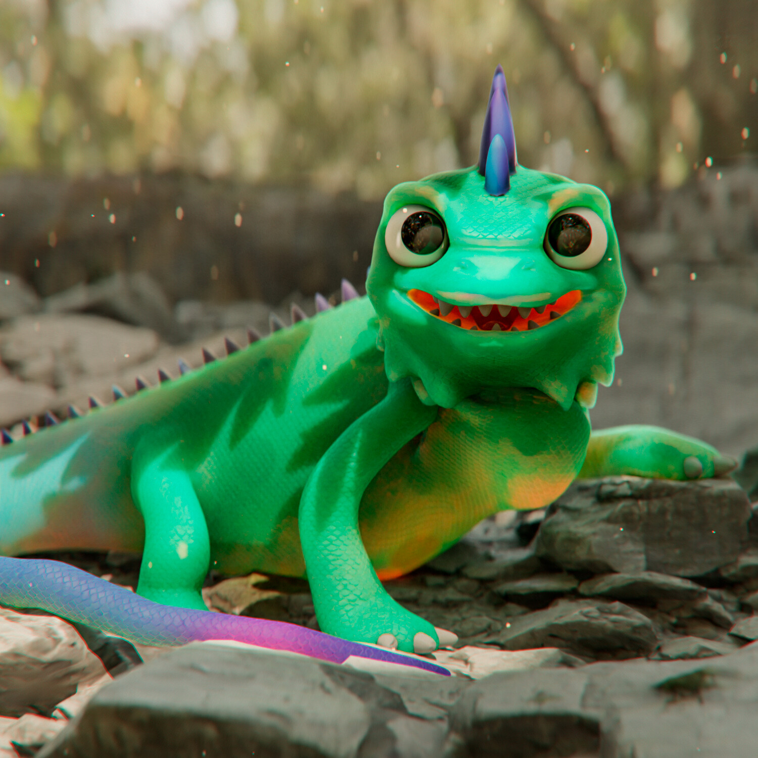 ArtStation - Stylized iguana
