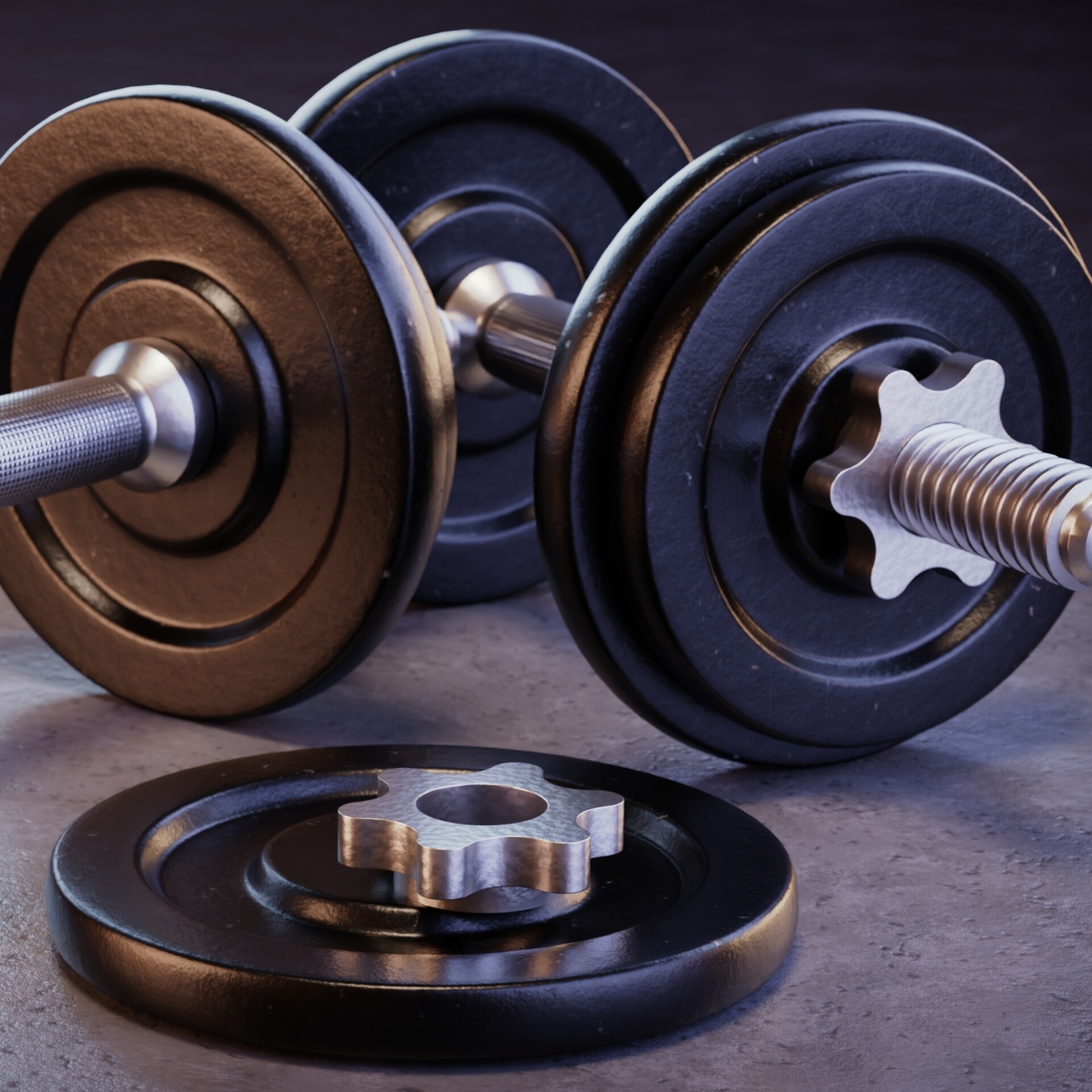 Ryan King - Dumbbell Weights (Blender Tutorial)