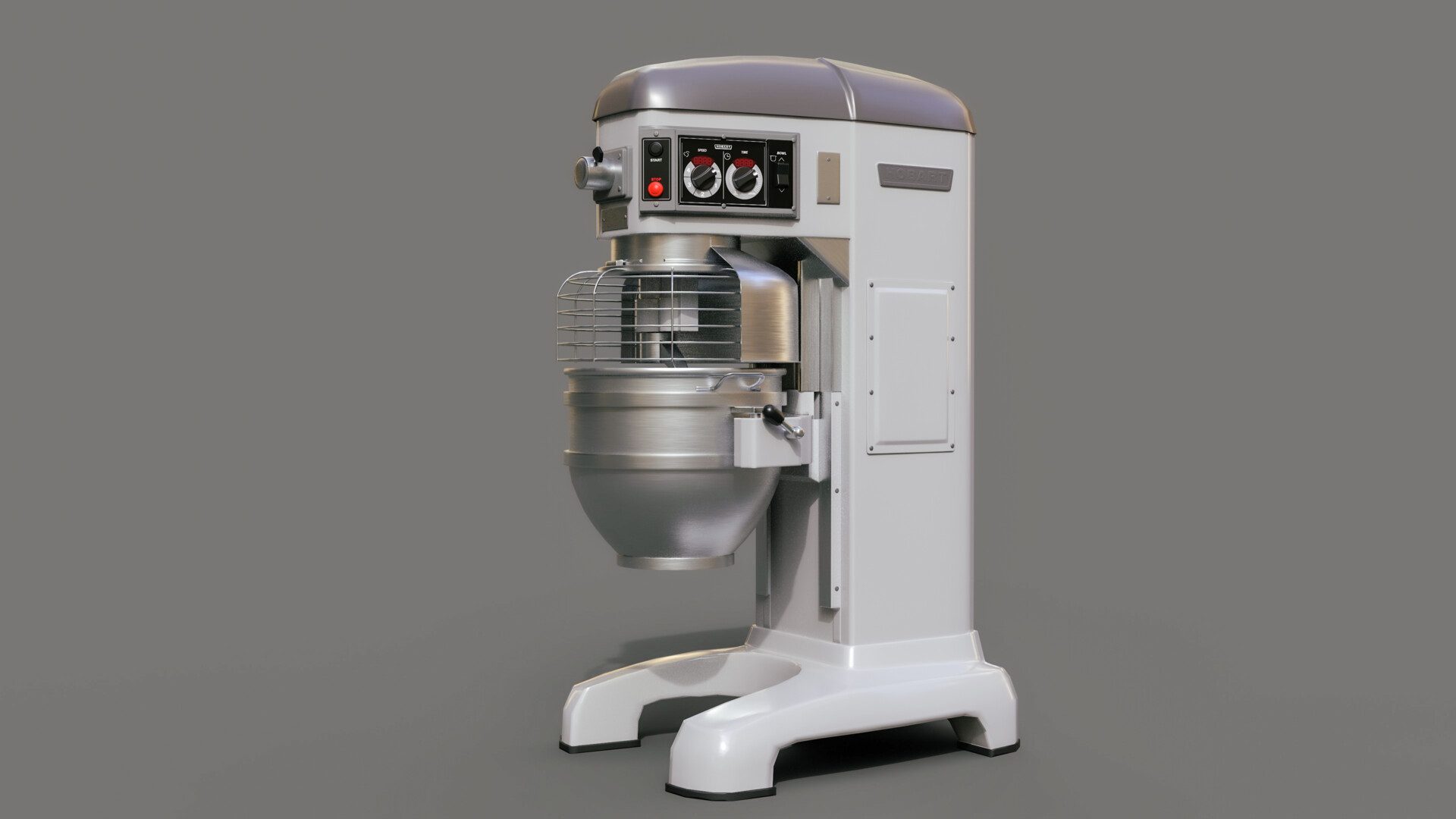 ArtStation - WIP - Hobart 60 Gallon Mixer, Photorealism study