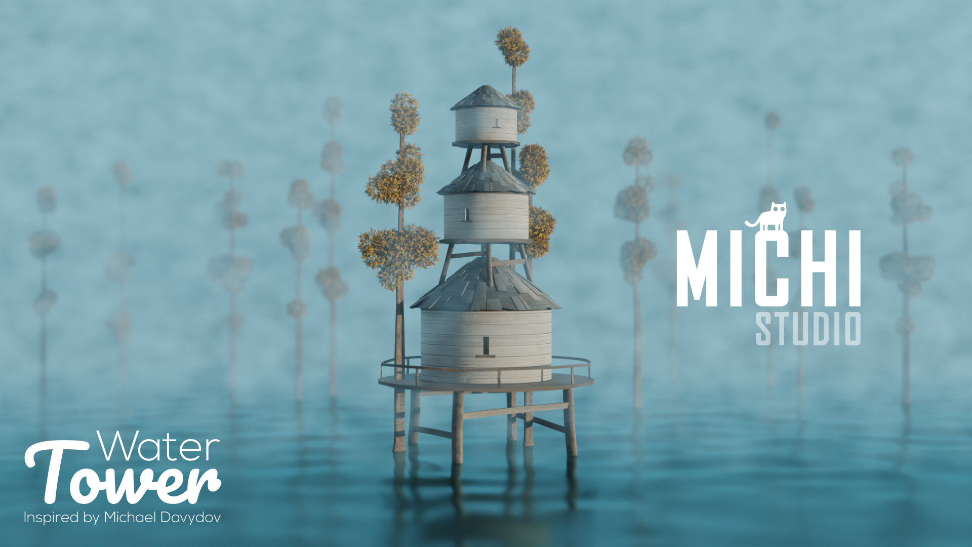 Michi - Blender - Water Tower
