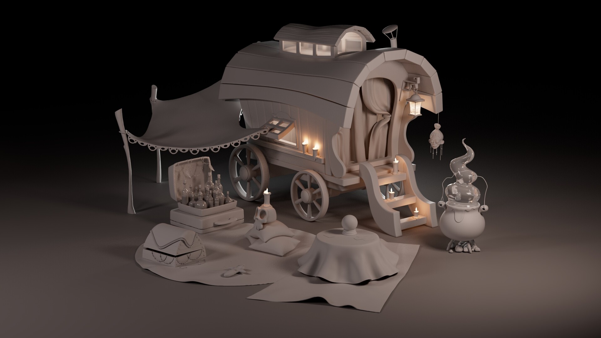 ArtStation - Stylized Carriage