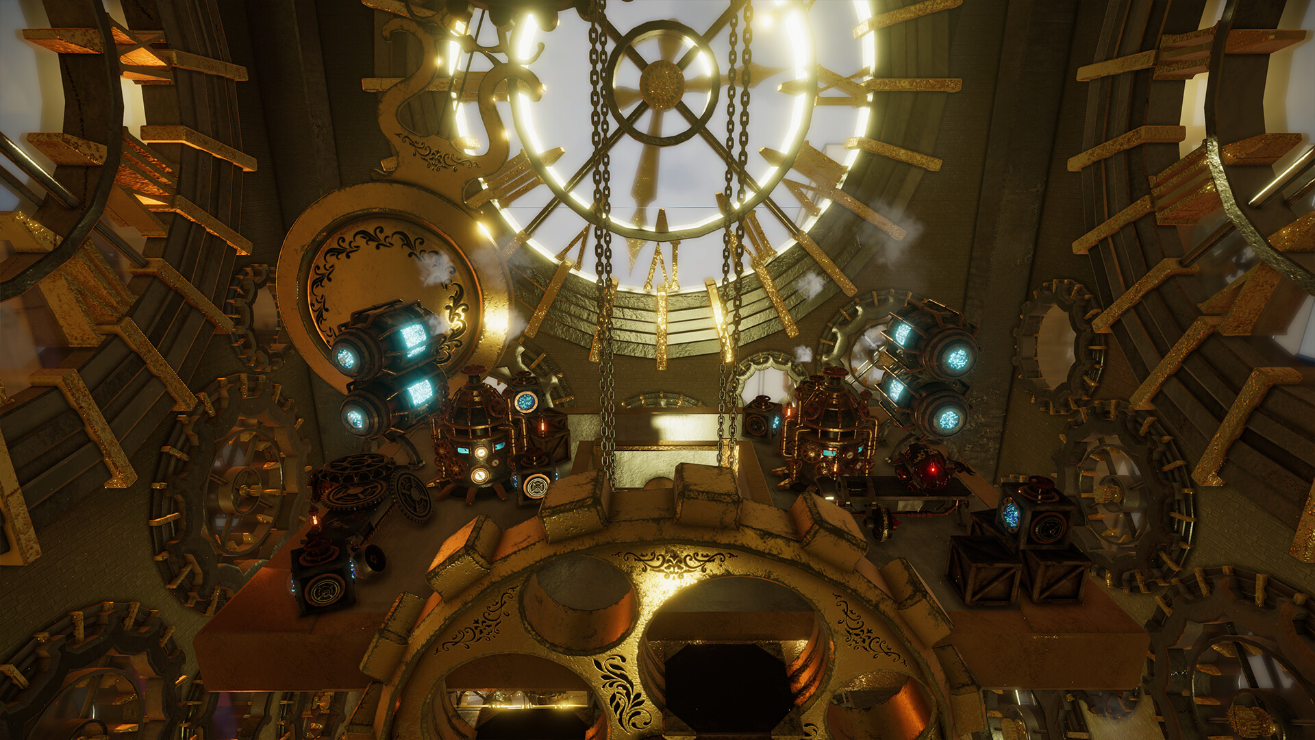 ArtStation - Steampunk Clocktower Environment | Tiempo