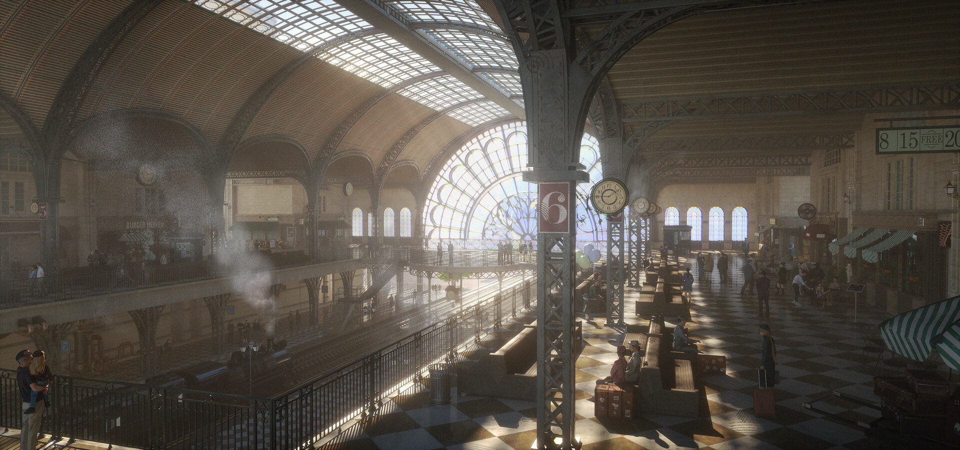 ArtStation - train station