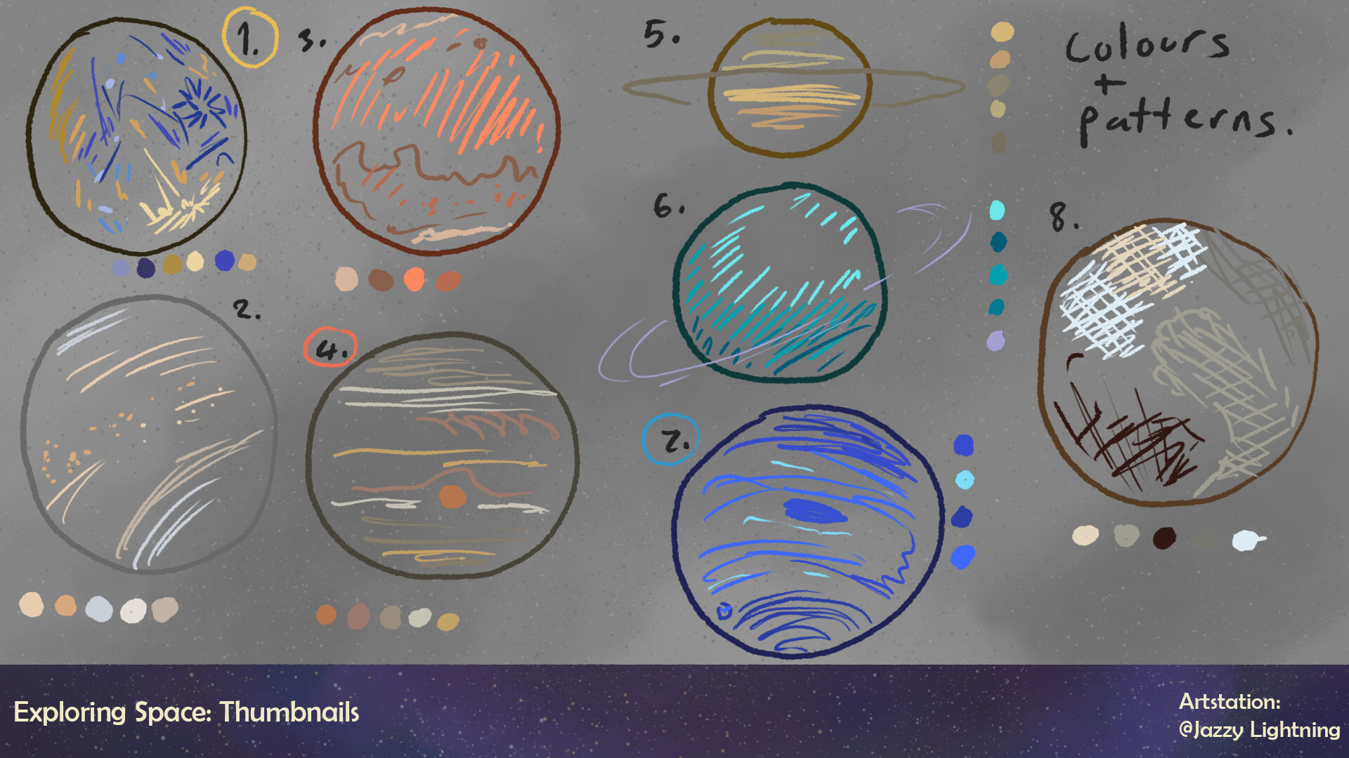 Jazzy Lightning - Concept Art - SpaceShips