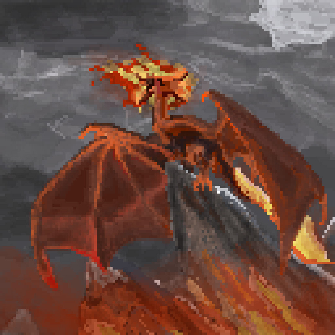 ArtStation - pixel dragon