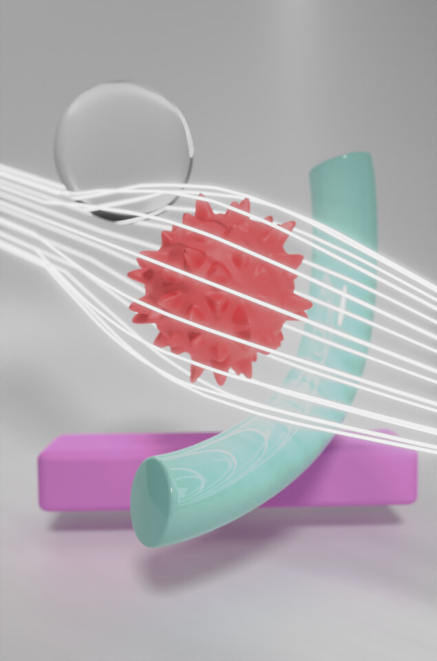 Innowise - Abstract motion design geonodes modelling