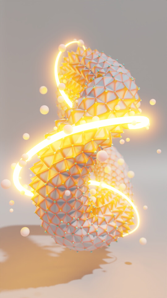 Innowise - Abstract motion design geonodes modelling