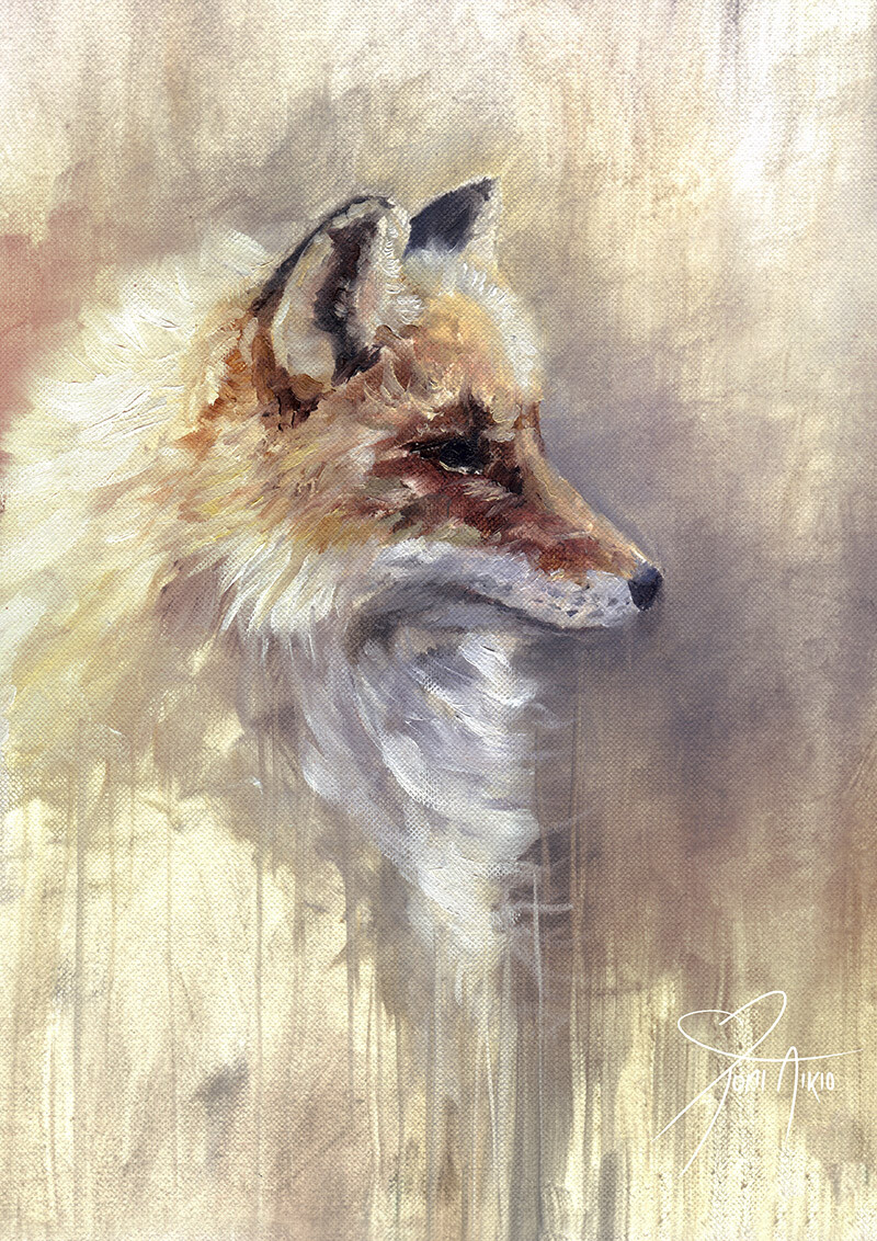 ArtStation - Proud Fox - Oil Painting