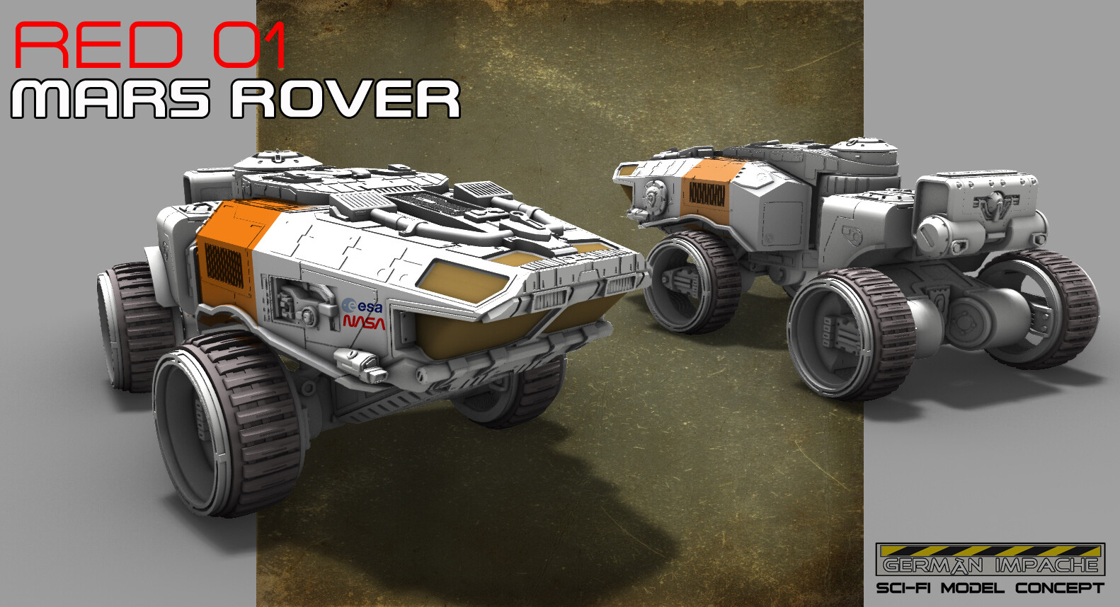 ArtStation - RED 01 MARS ROVER
