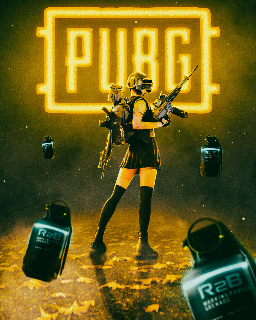 ArtStation - Girl's PUBG Atmosphere