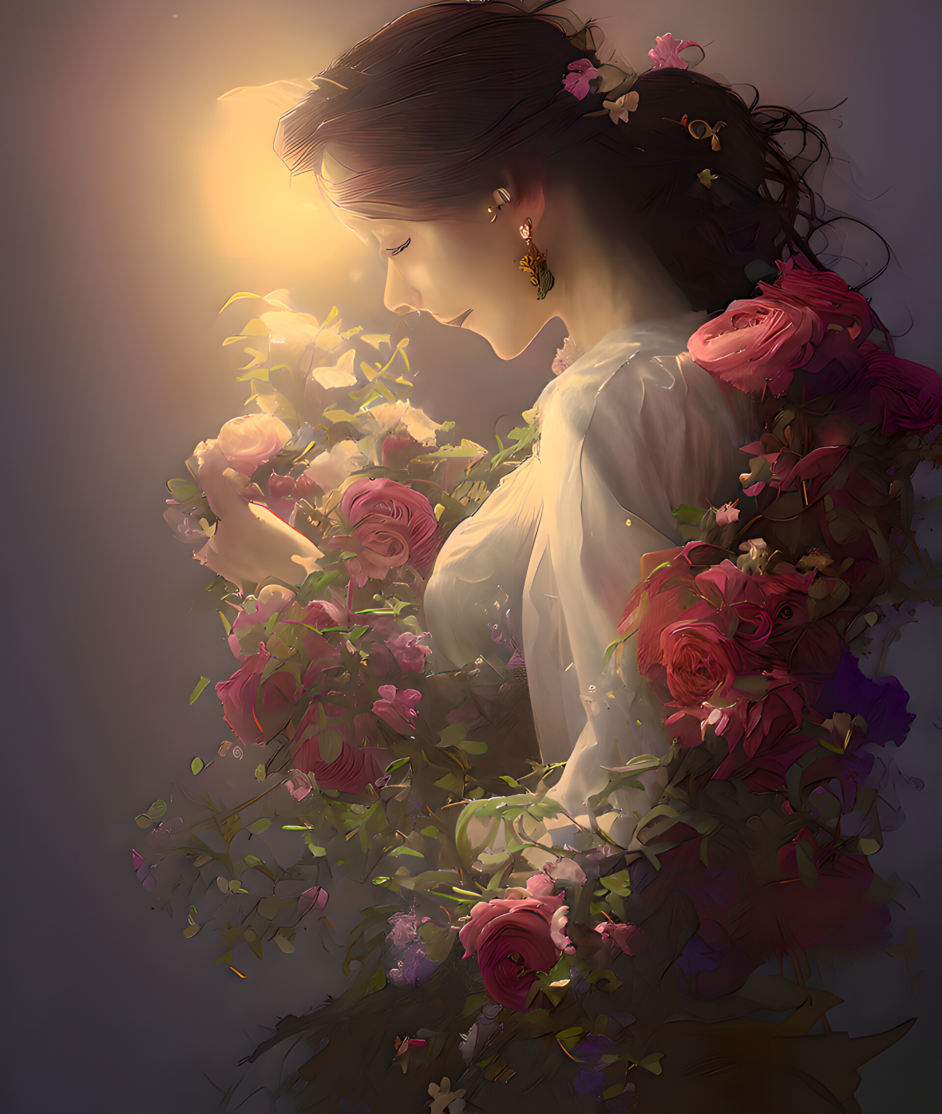 ArtStation - "The woman in bloom"