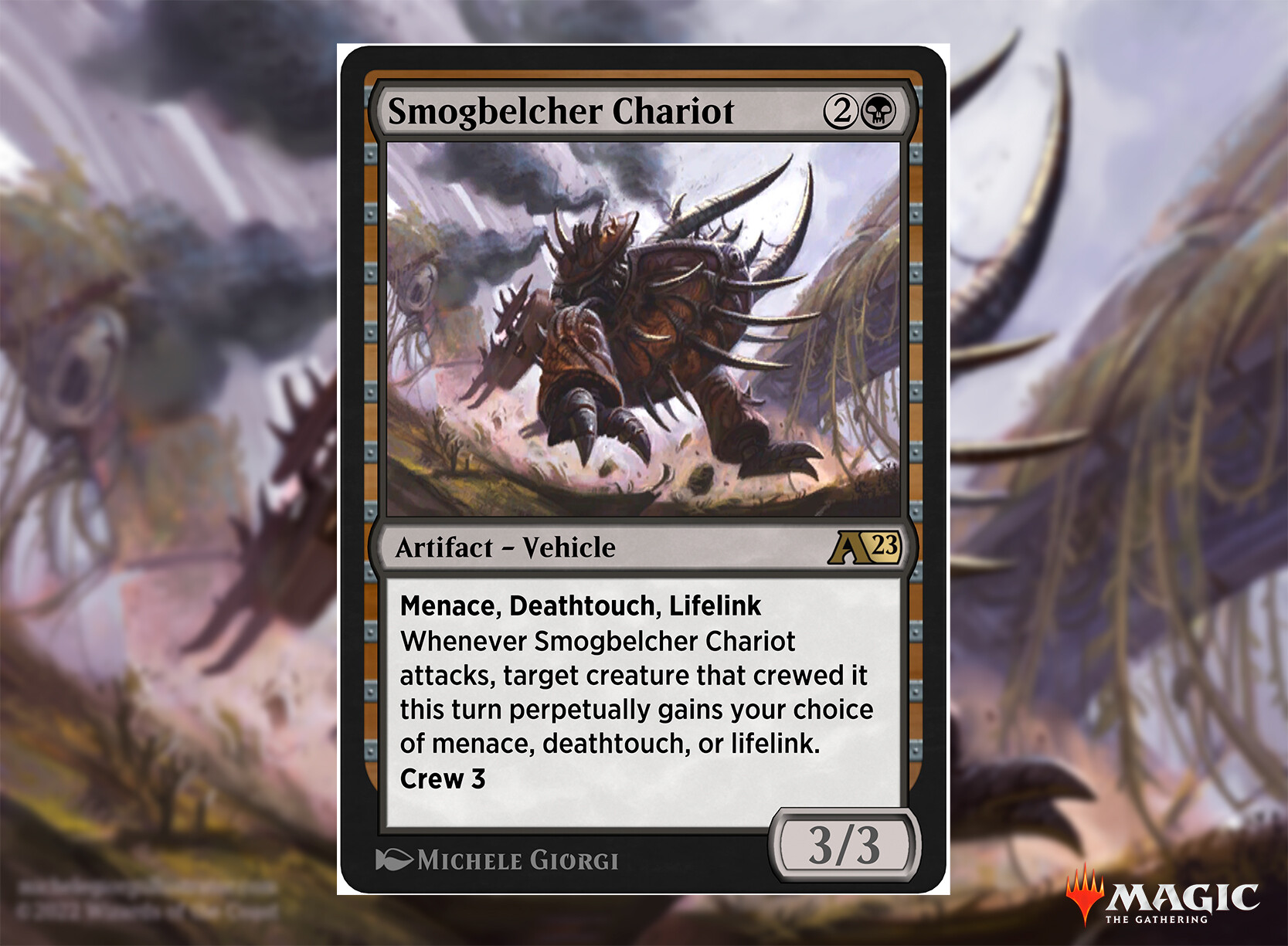 Michele Giorgi - "Smogbelcher Chariot" Magic The Gathering