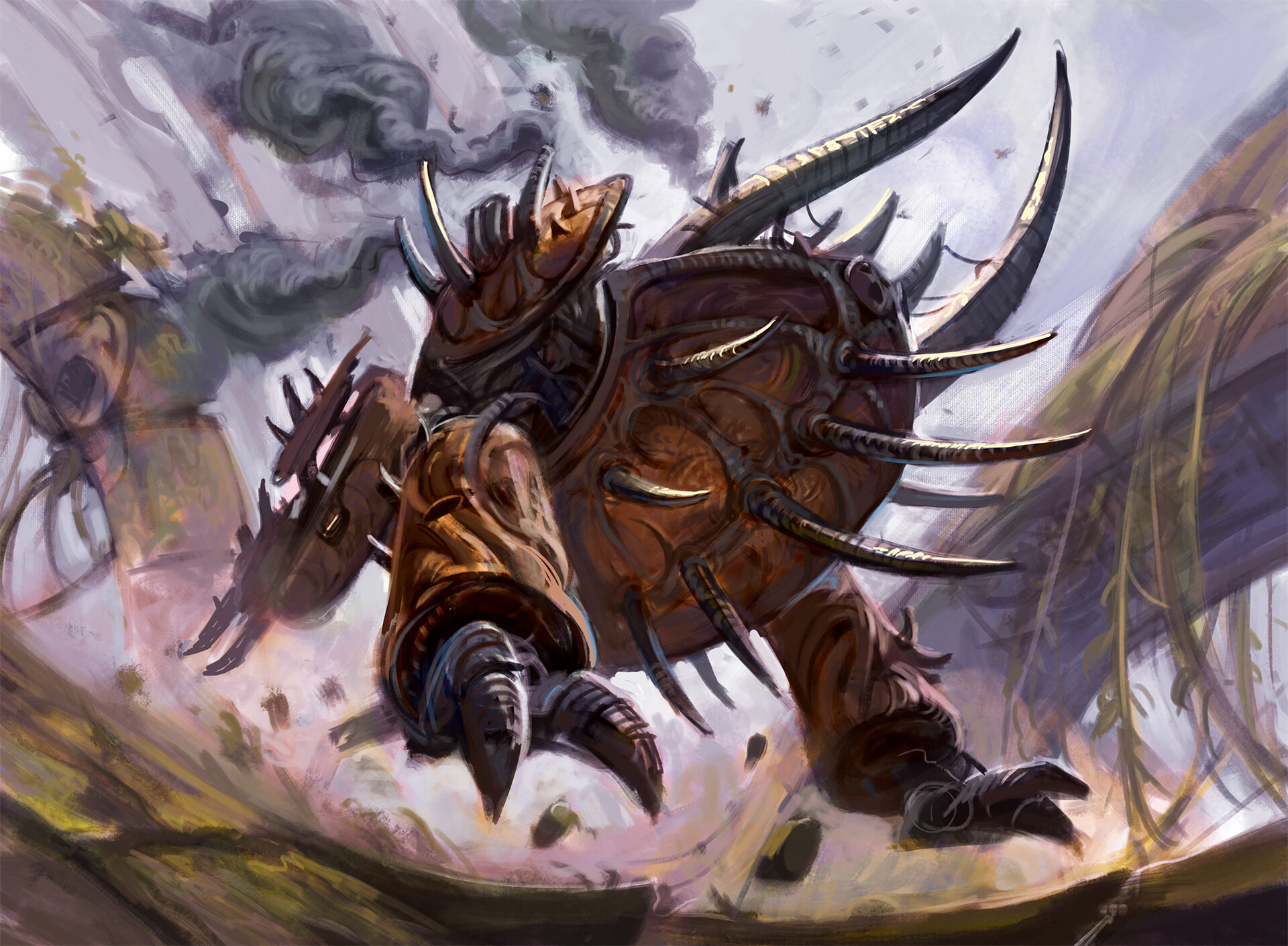 Michele Giorgi - "Smogbelcher Chariot" Magic The Gathering