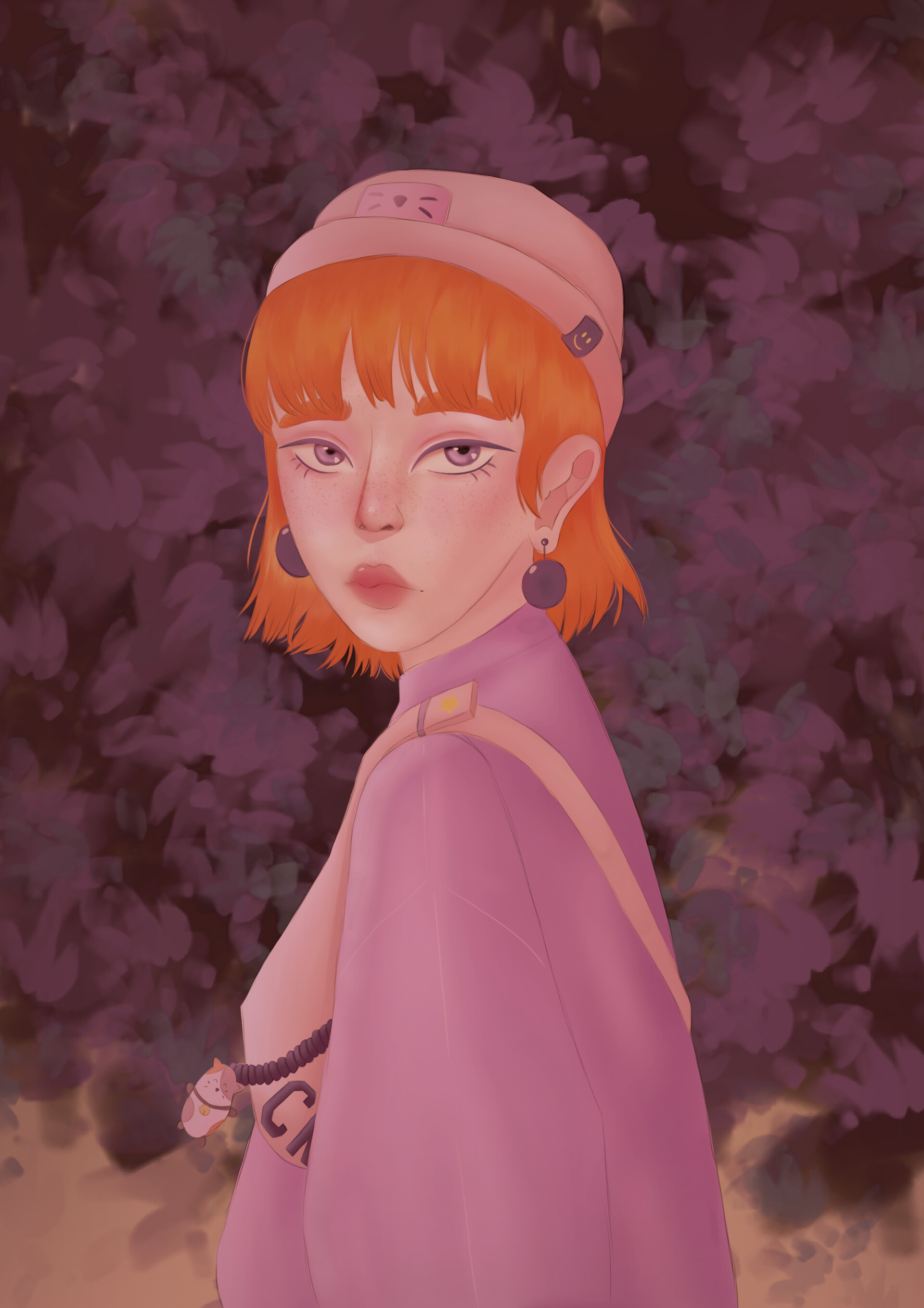ArtStation - Ilustration Pink Forest