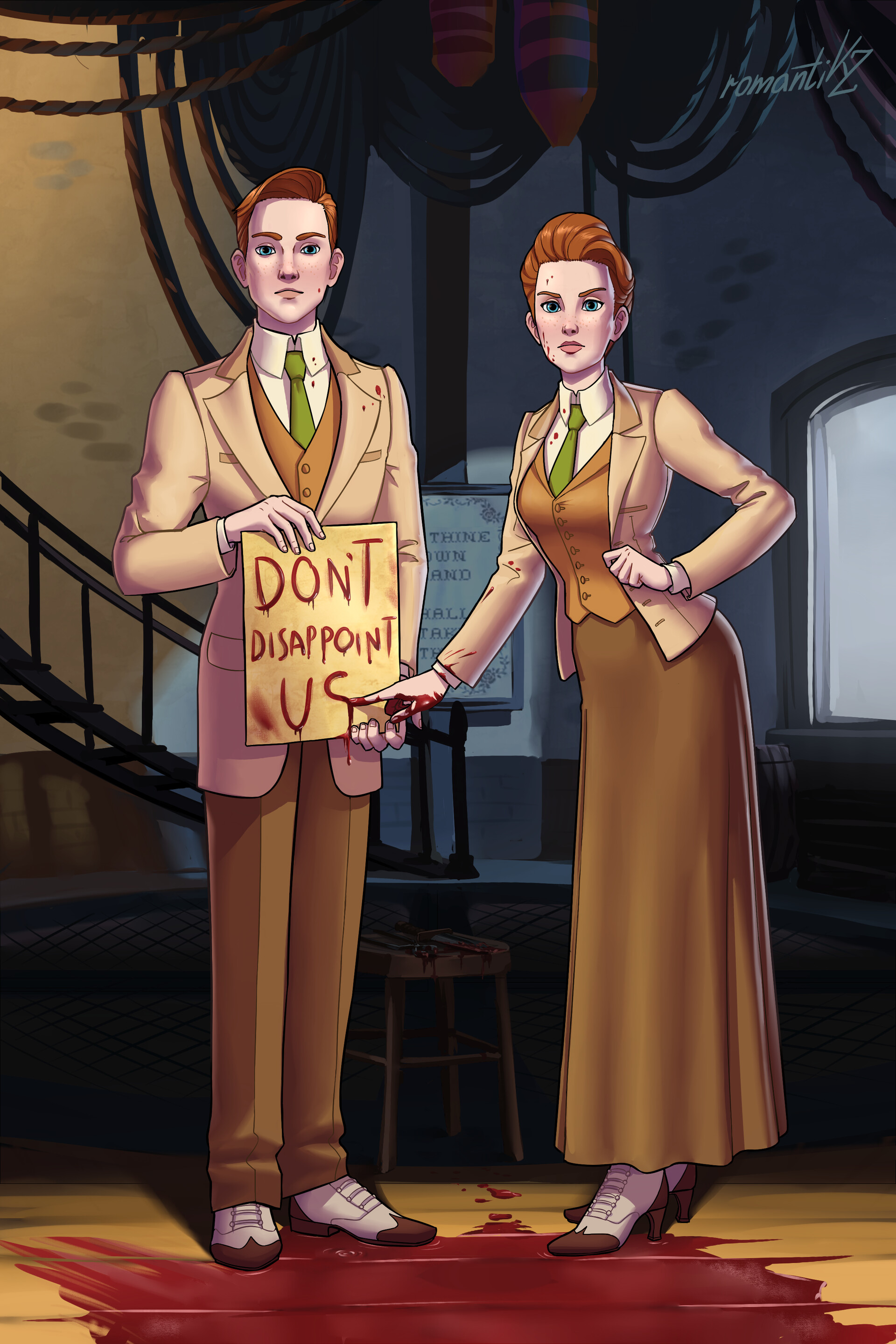 ArtStation - Robert and Rosalind Lutece