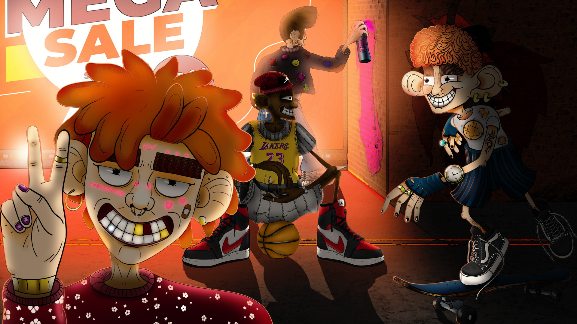 ArtStation - stylized characters art cartoon bad boys