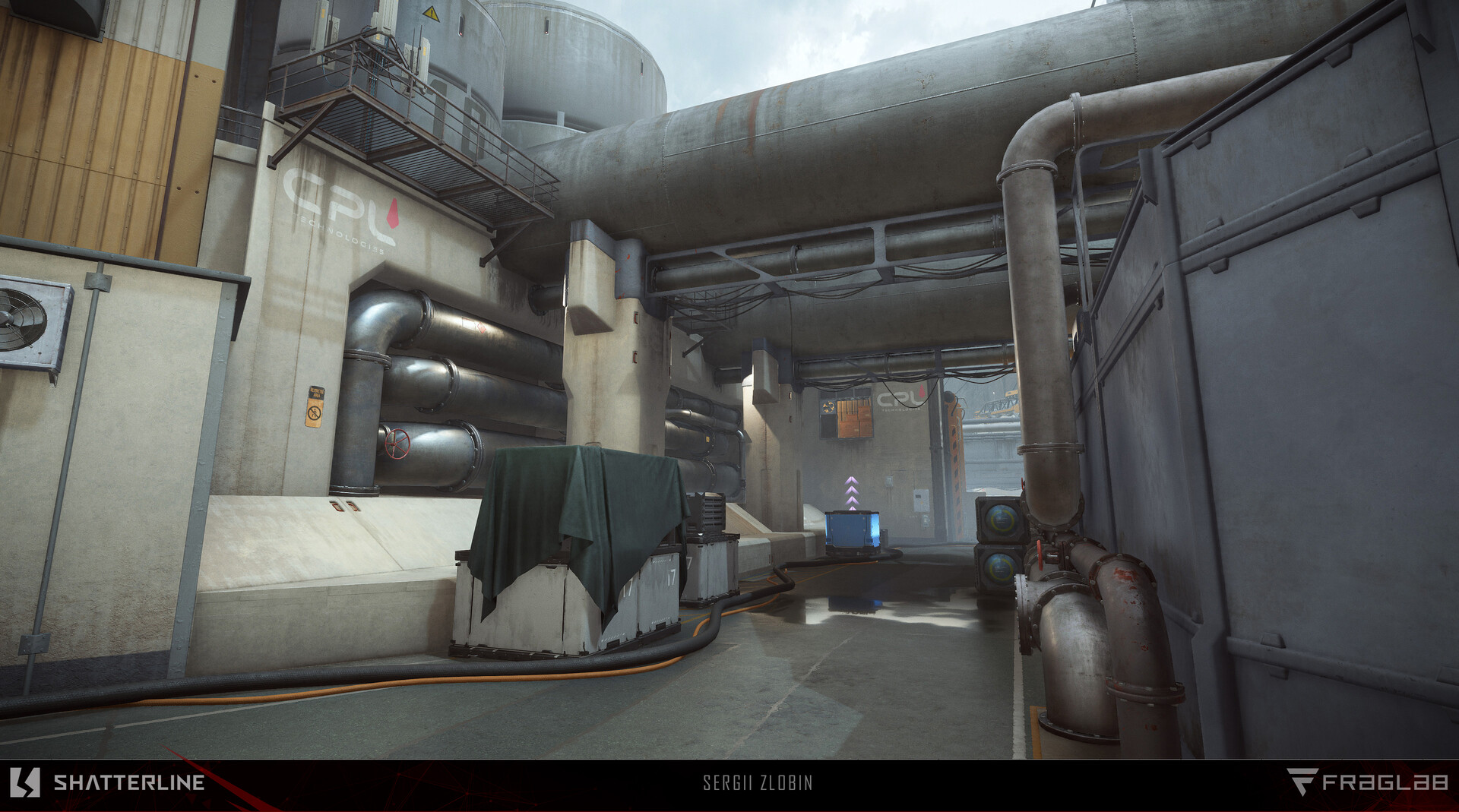 Sergii Zlobin - Shatterline - Escort MARCH map