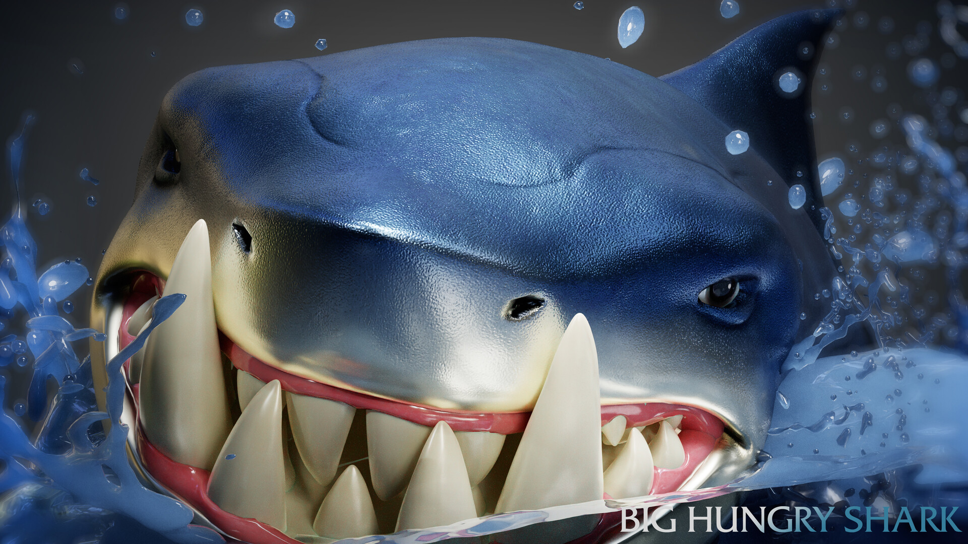 ArtStation - Big hungry shark