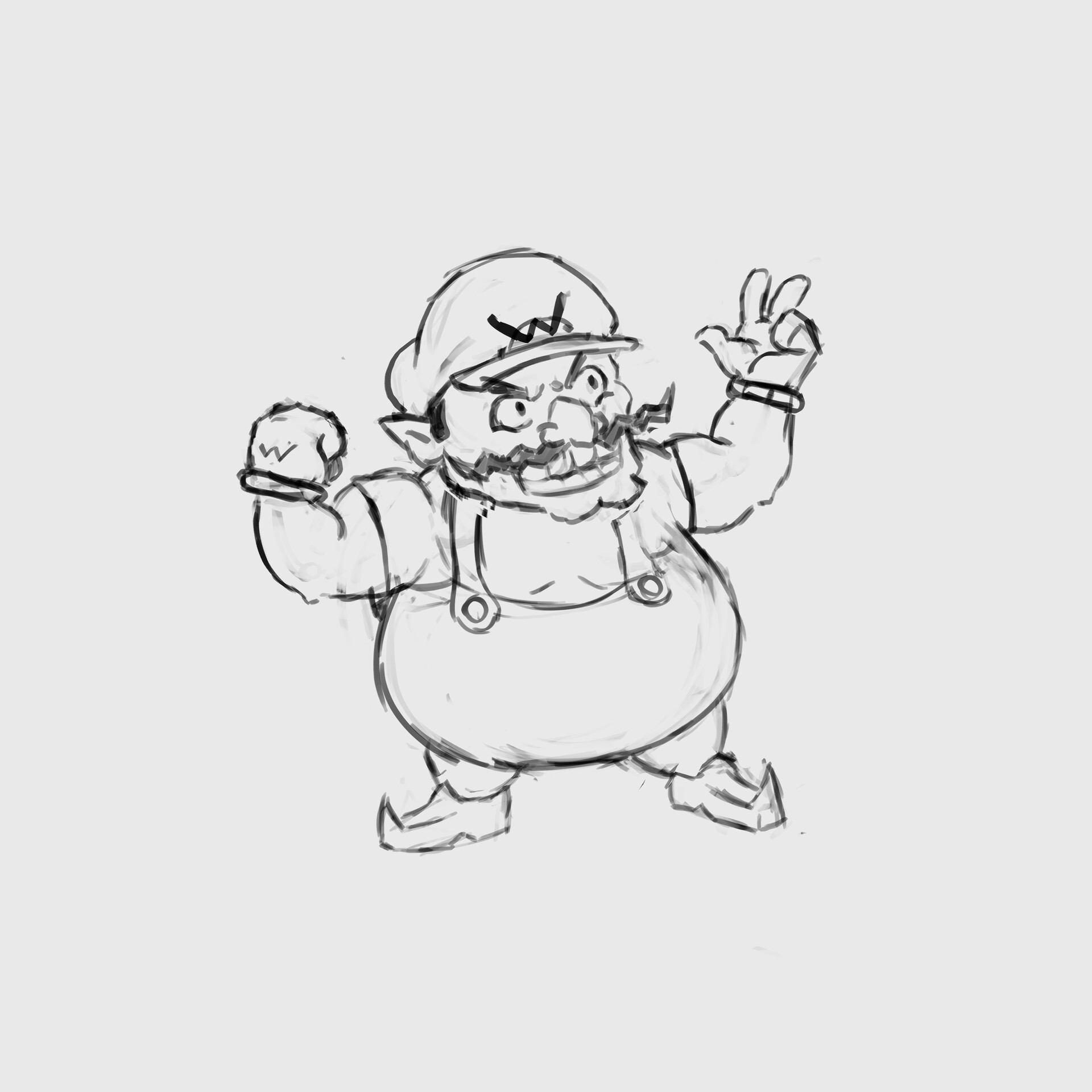 wario coloring book