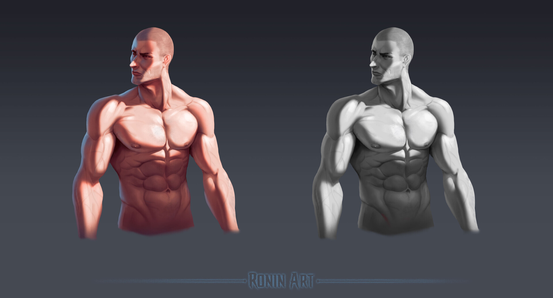 ArtStation - Skin coloring practice