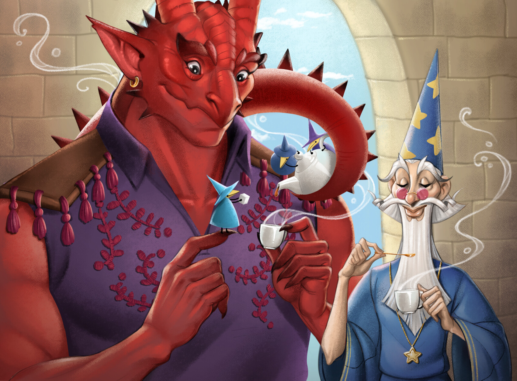 ArtStation - Unlikely Friendship