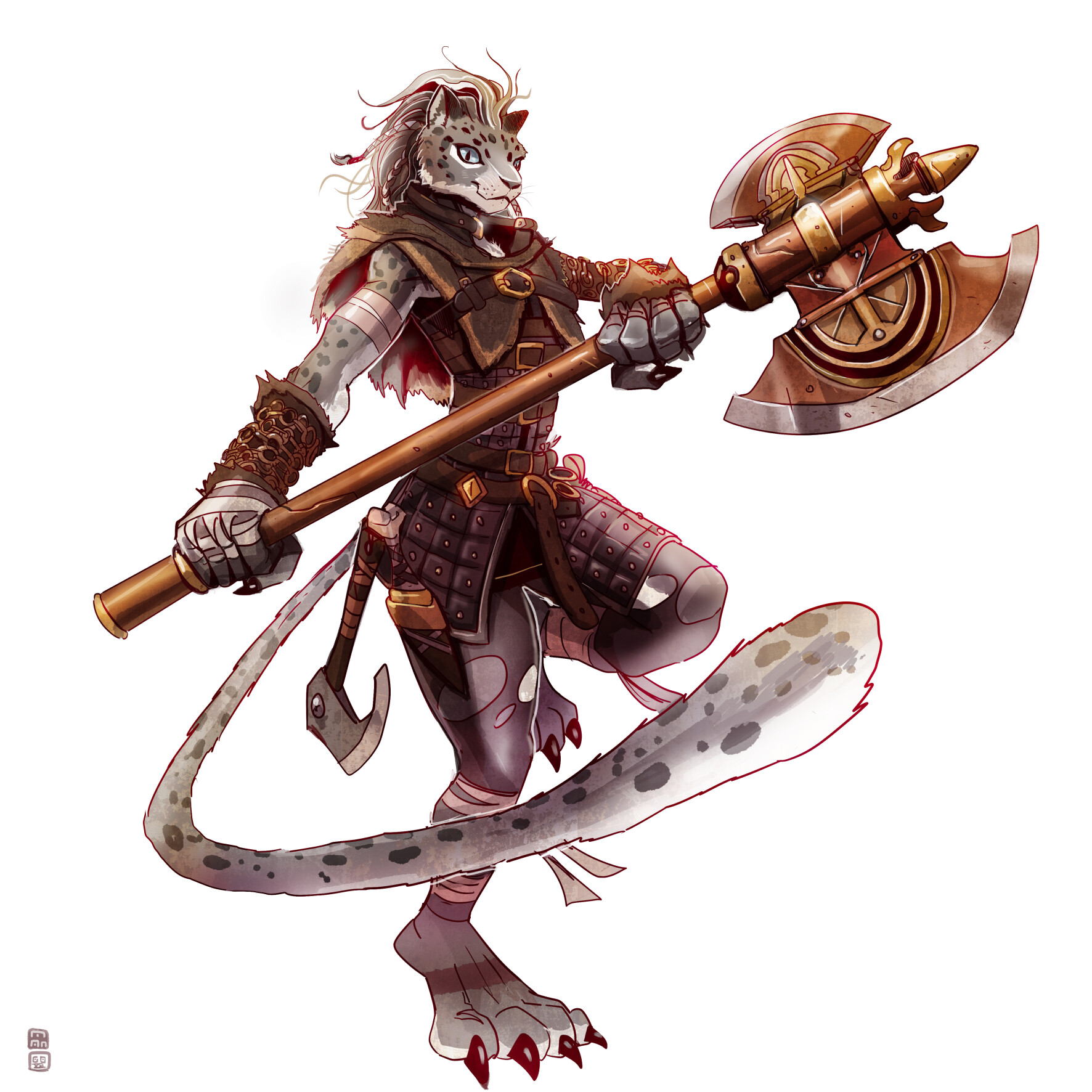 ArtStation - Snow Leopard - Barbarian